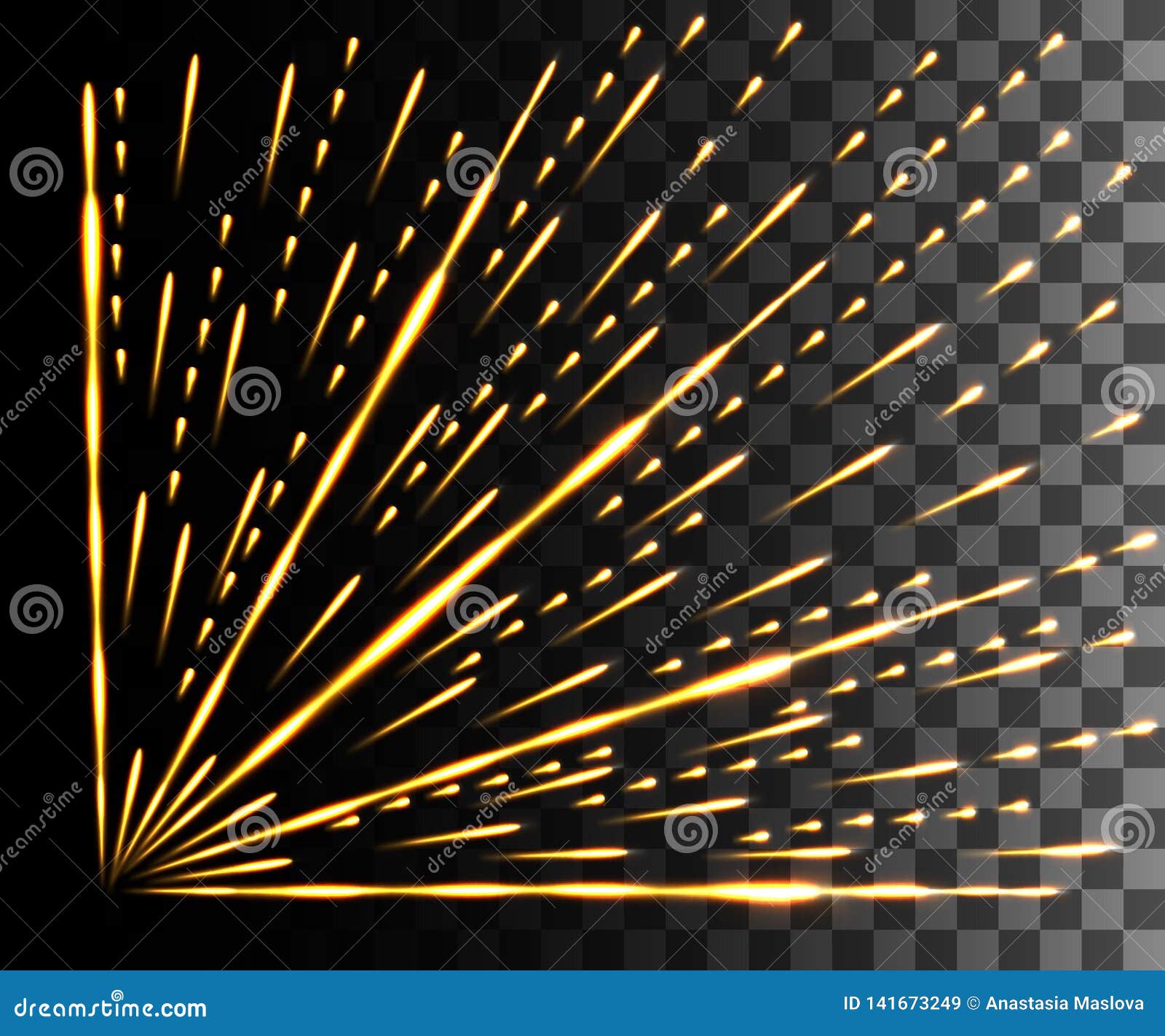 Glowing Light. Abstract Yellow Effect Stock Illustration - Illustration ...