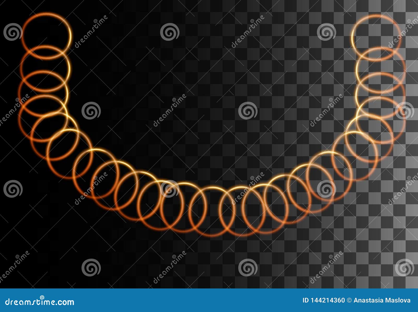 Glowing Light. Abstract Yellow Effect Stock Illustration - Illustration ...