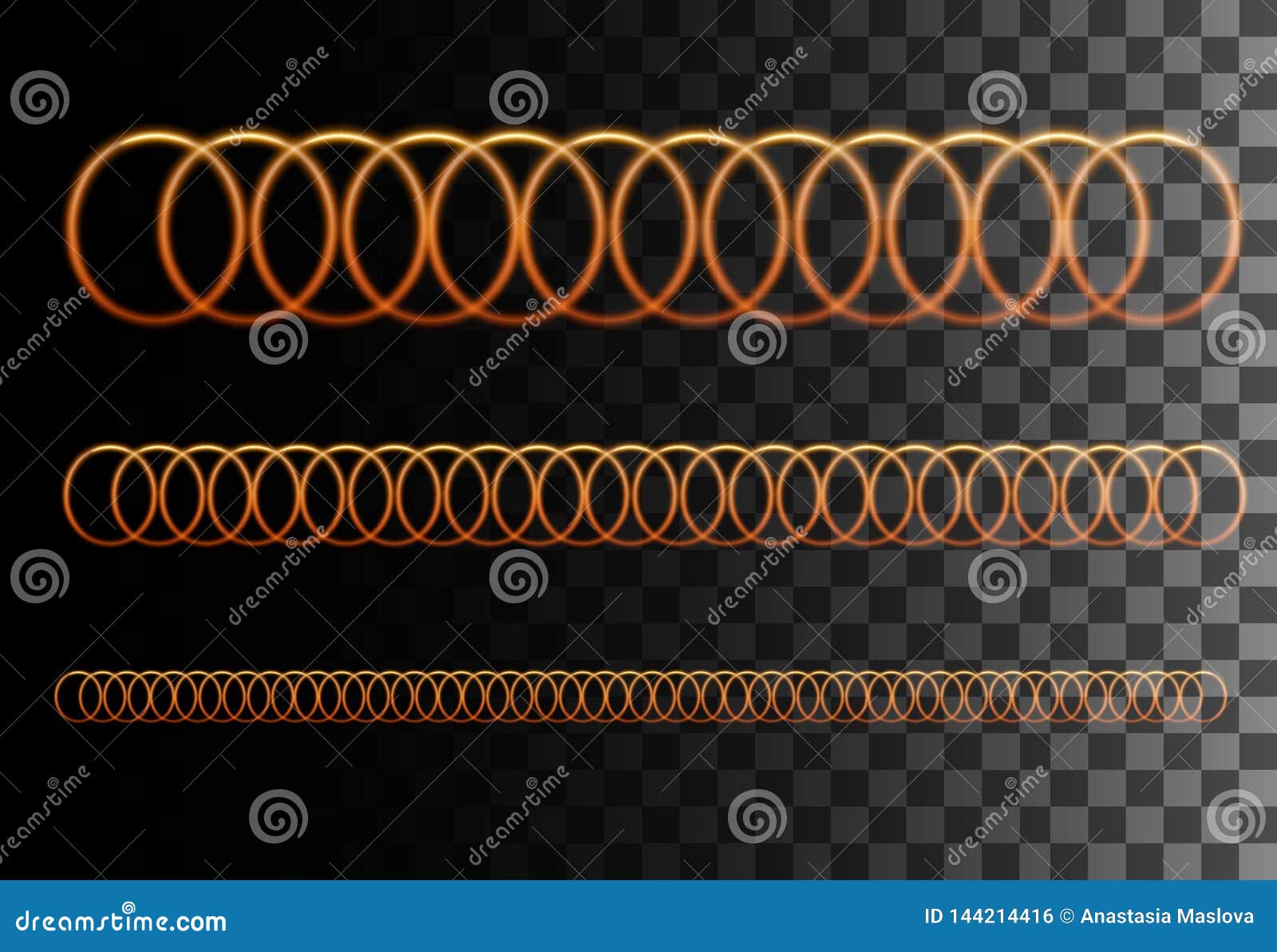 Glowing Light. Abstract Yellow Effect Stock Illustration - Illustration ...