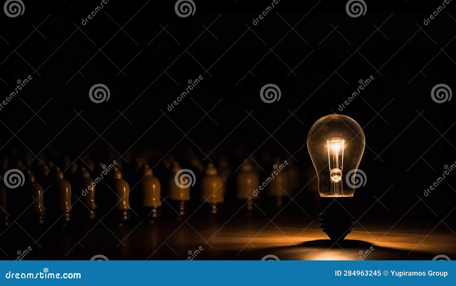 Glowing Light Bulb Illuminates Ideas, Sparking Bright Inspiration and ...