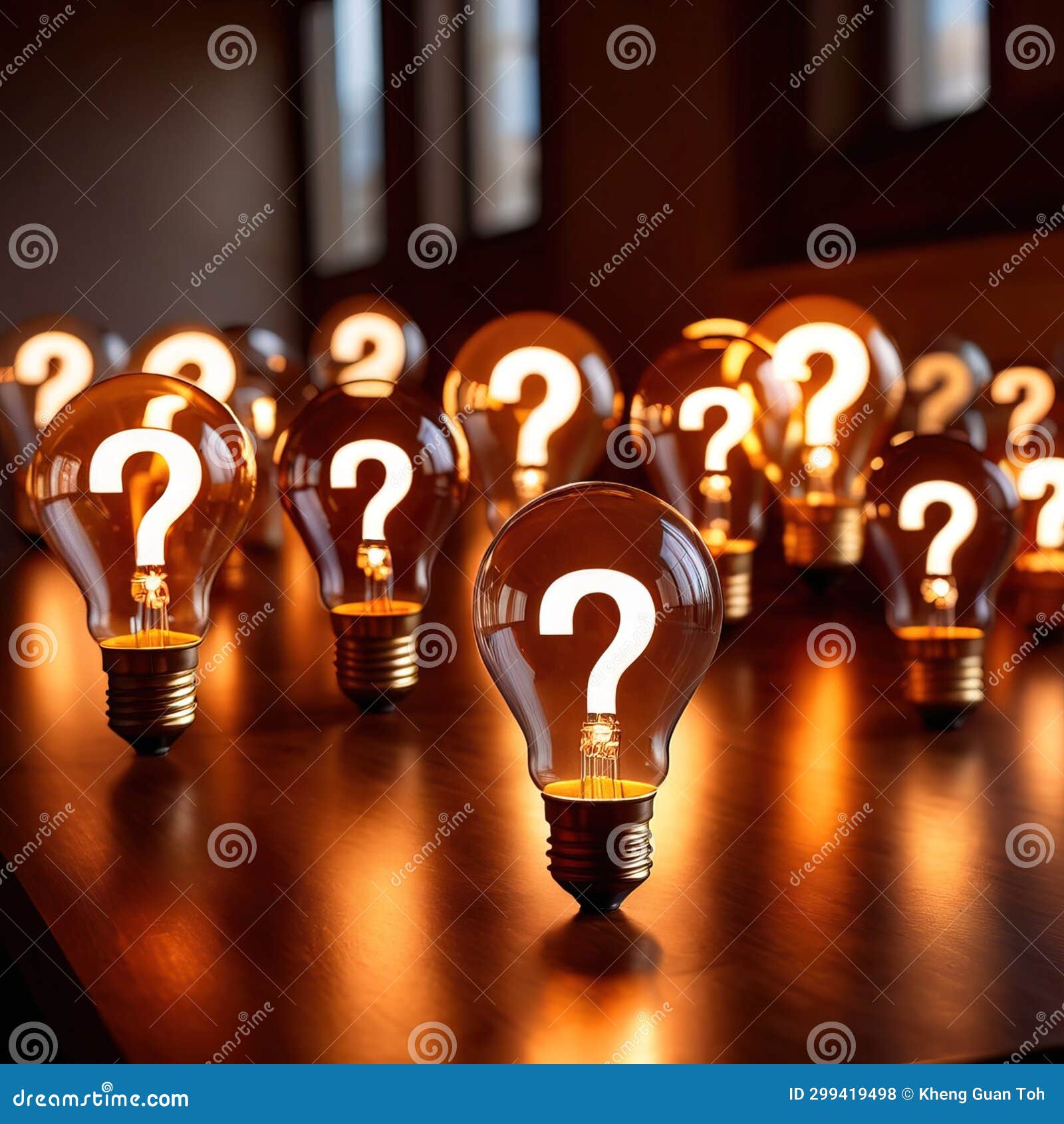 Glowing Light Bulb with Question Mark, Indicating Curiosity and ...