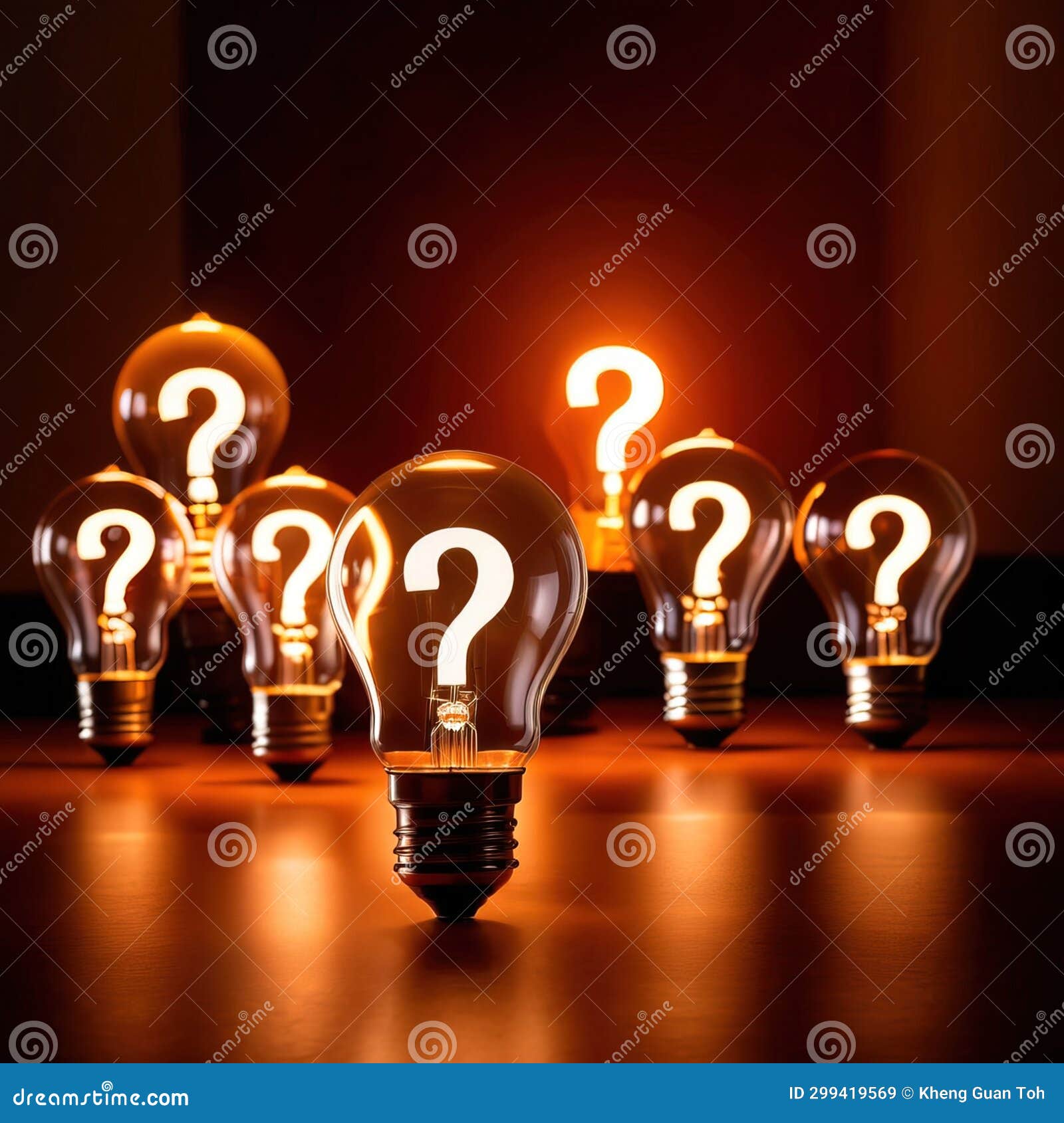 Glowing Light Bulb with Question Mark, Indicating Curiosity and ...