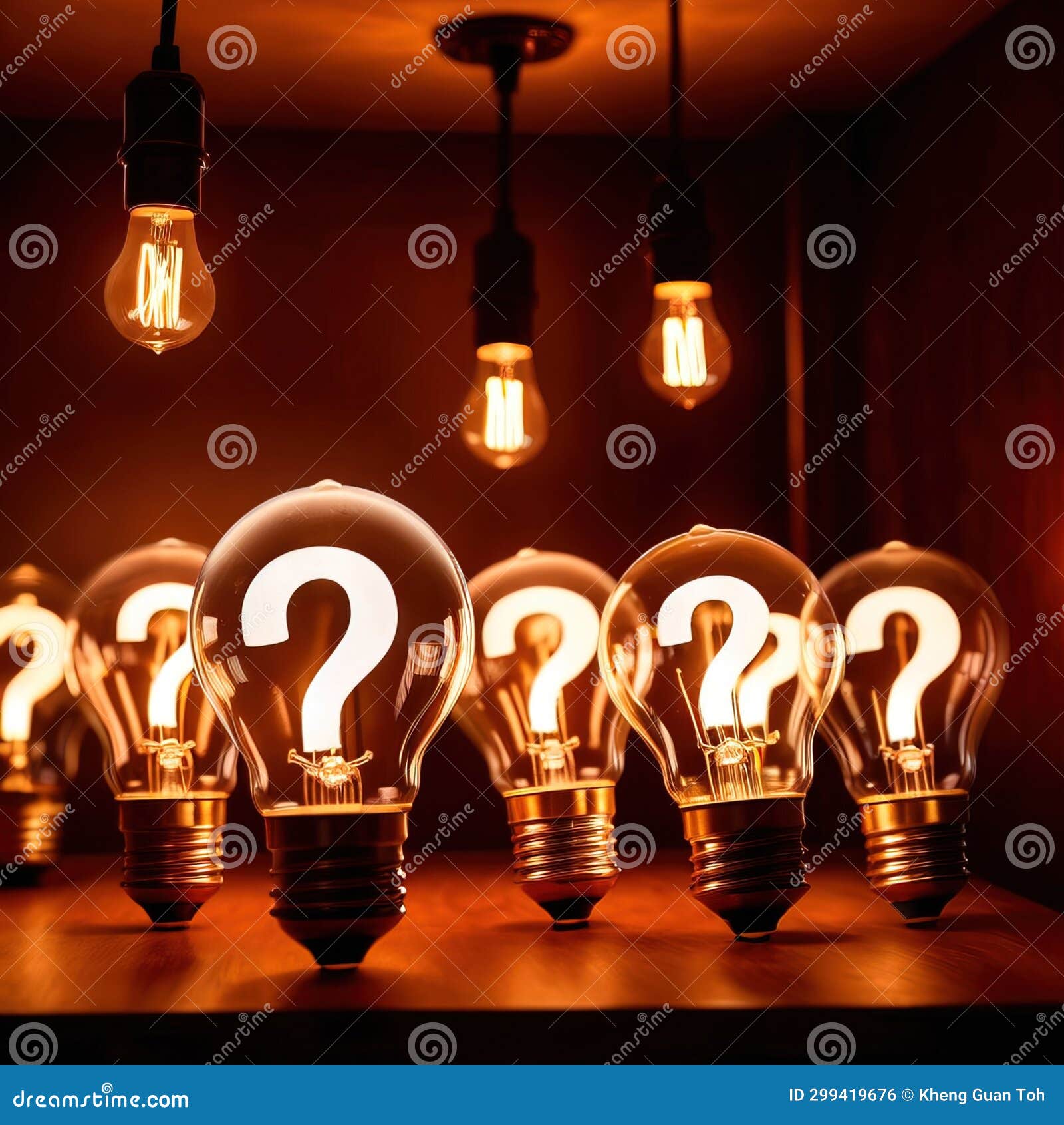 Glowing Light Bulb with Question Mark, Indicating Curiosity and ...