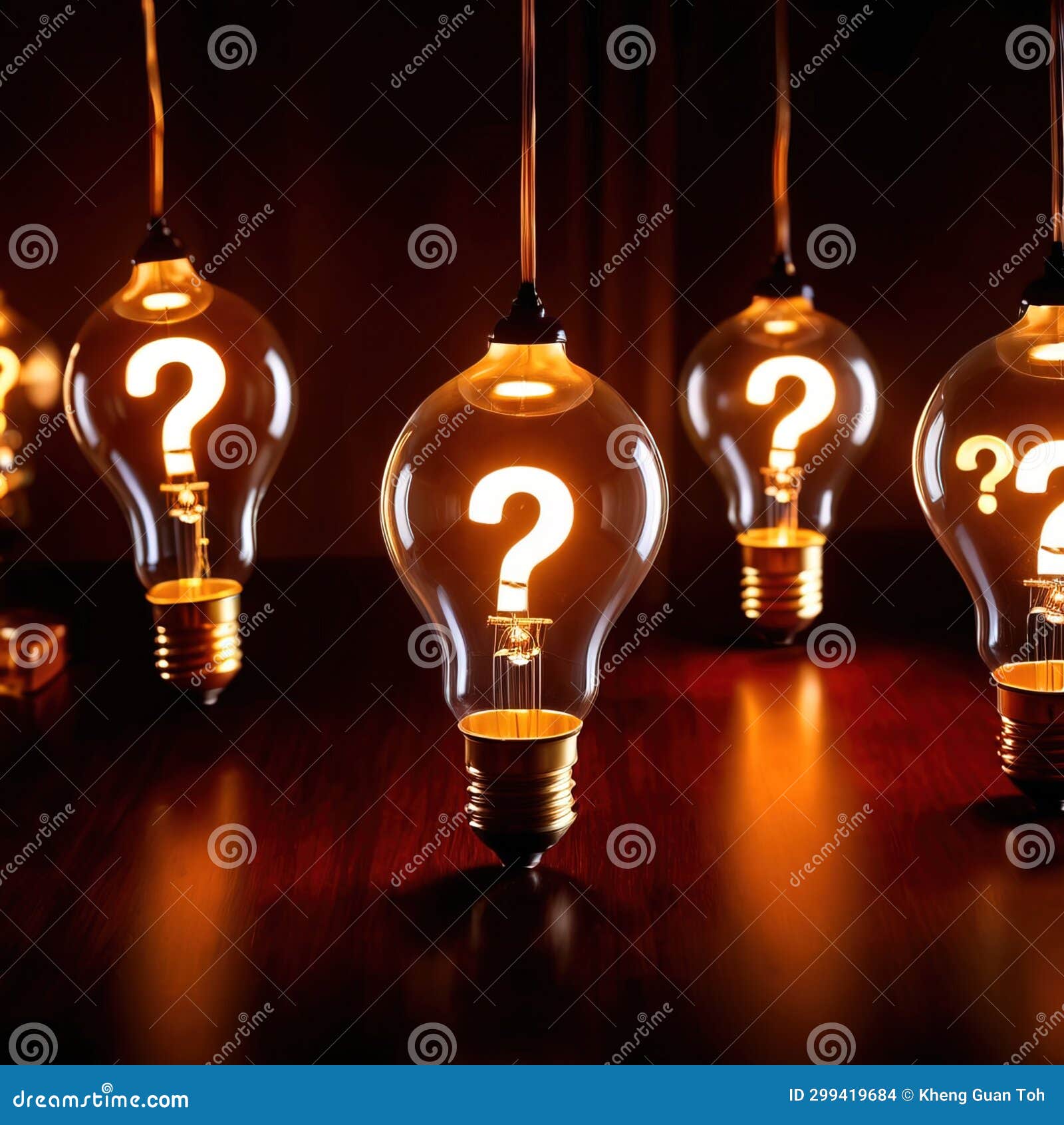 Glowing Light Bulb With Question Mark, Indicating Curiosity And ...