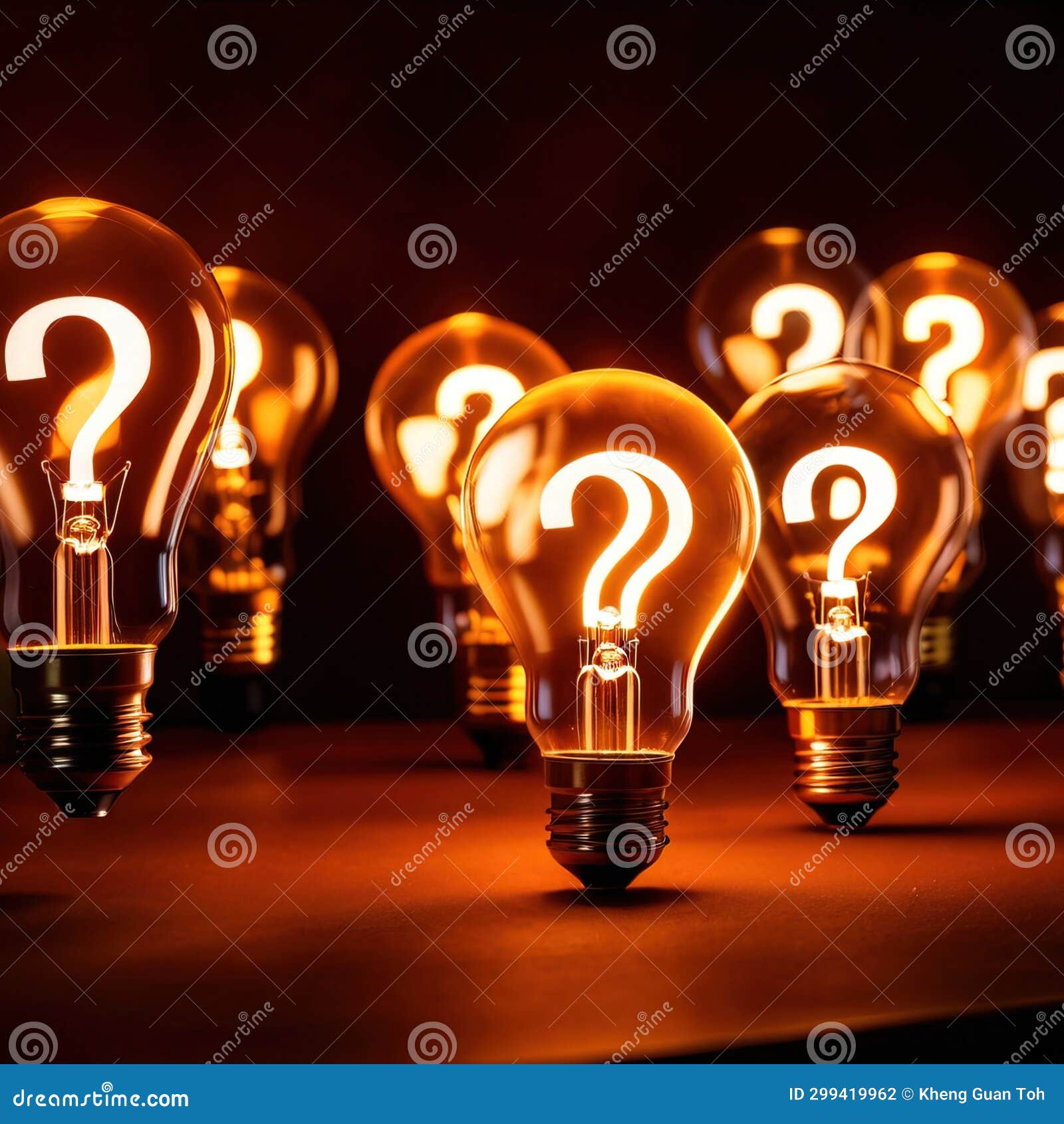 Glowing Light Bulb with Question Mark, Indicating Curiosity and ...
