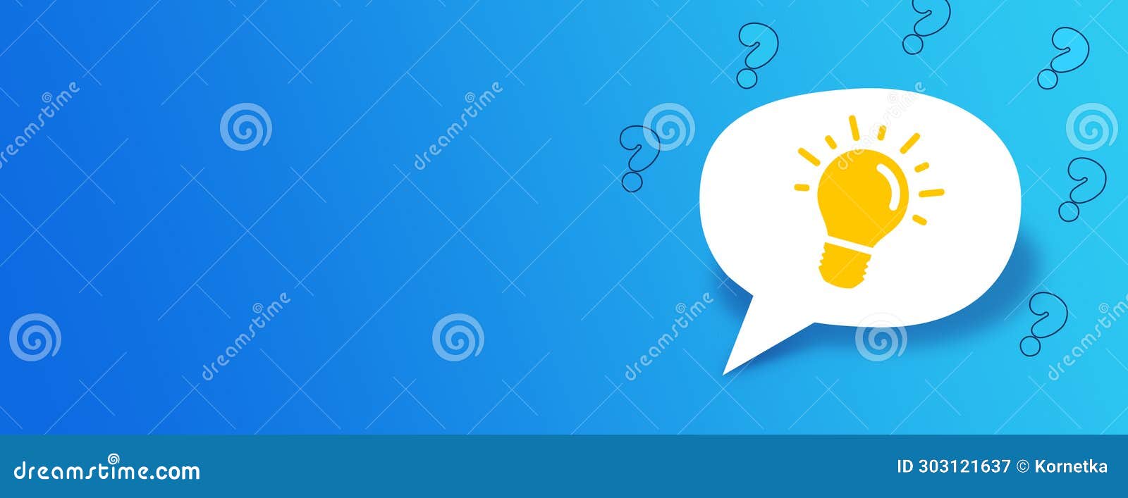 Glowing Light Bulb and Question Mark on Paper Bubble. Concept Idea or ...