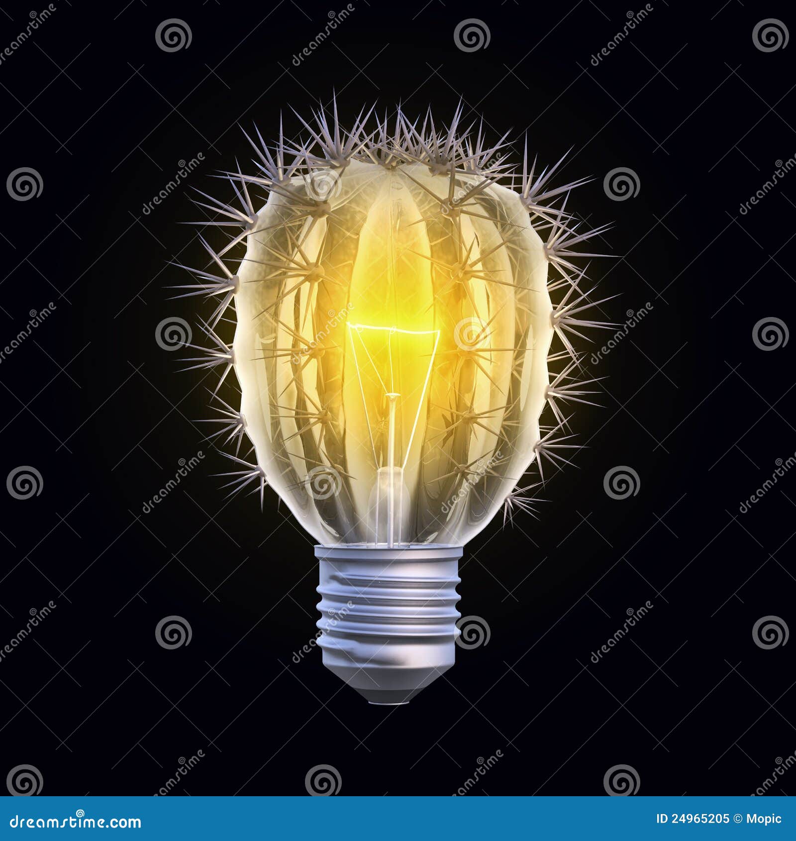 Glowing Light Bulb Shaped Like Stock Illustration - Illustration of ...