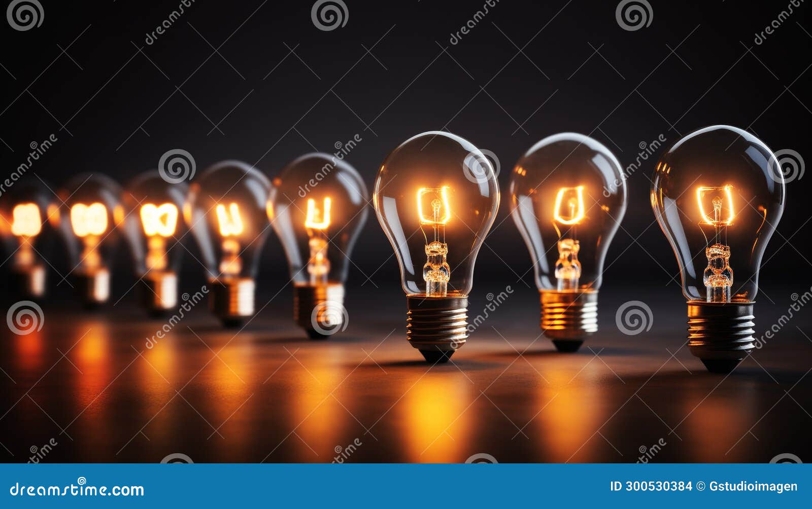 Glowing Light Bulb Sparks Bright Ideas of Innovation Generated by AI ...