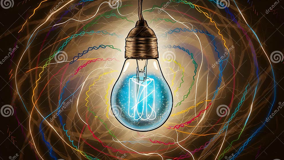 A Glowing Light Bulb Symbolizing Intelligence Creativity and Bright ...