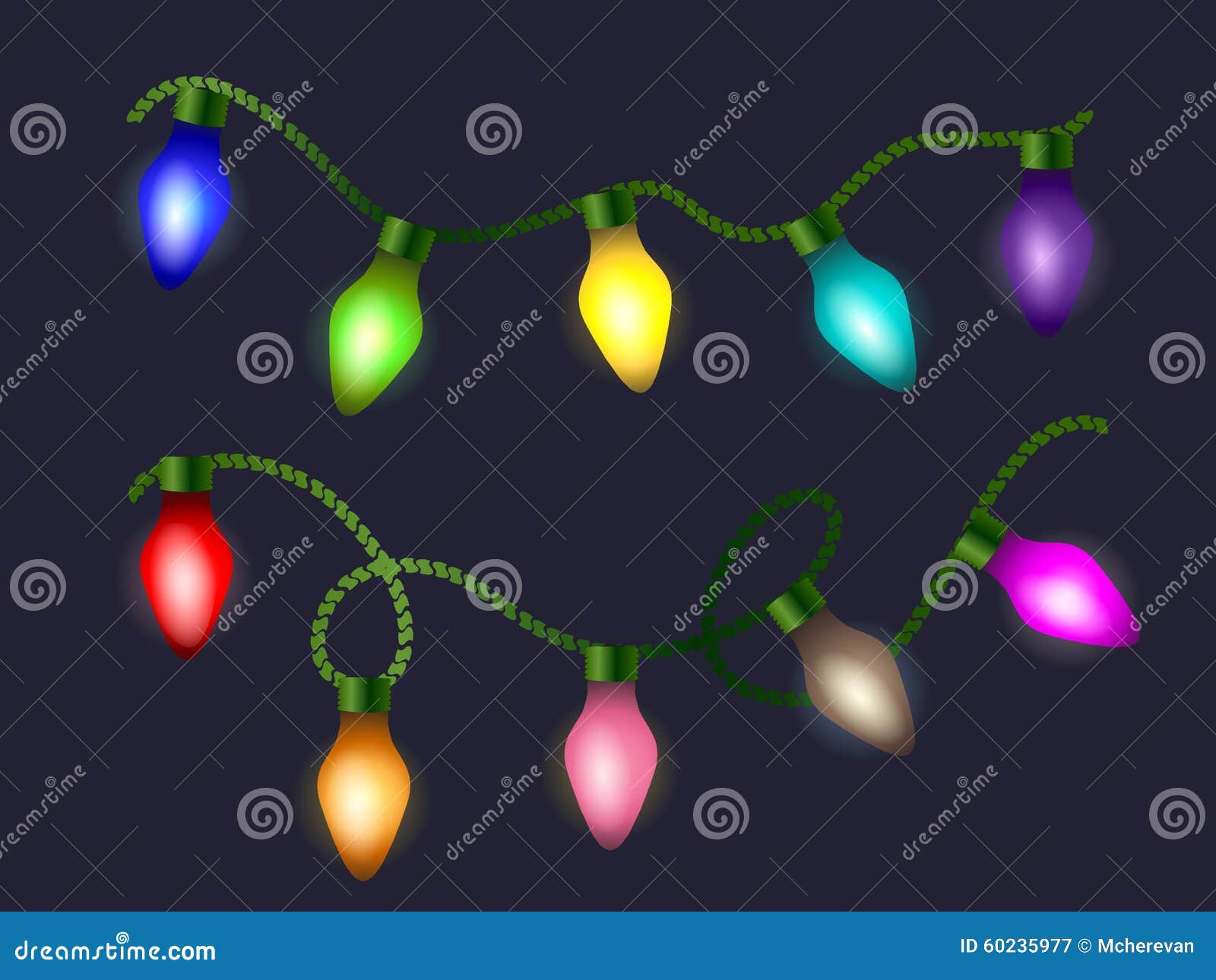 Glowing Light Bulbs Design. Vector Banners Set. Website Header Template ...