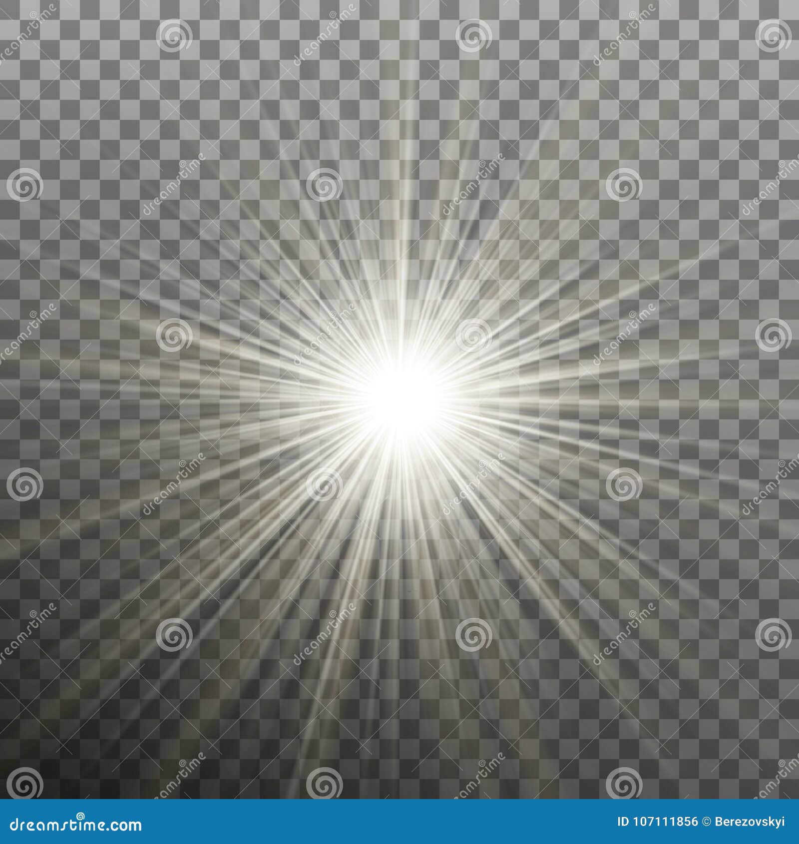 Glowing Light Burst Effect with on Transparent Background. EPS 10 ...