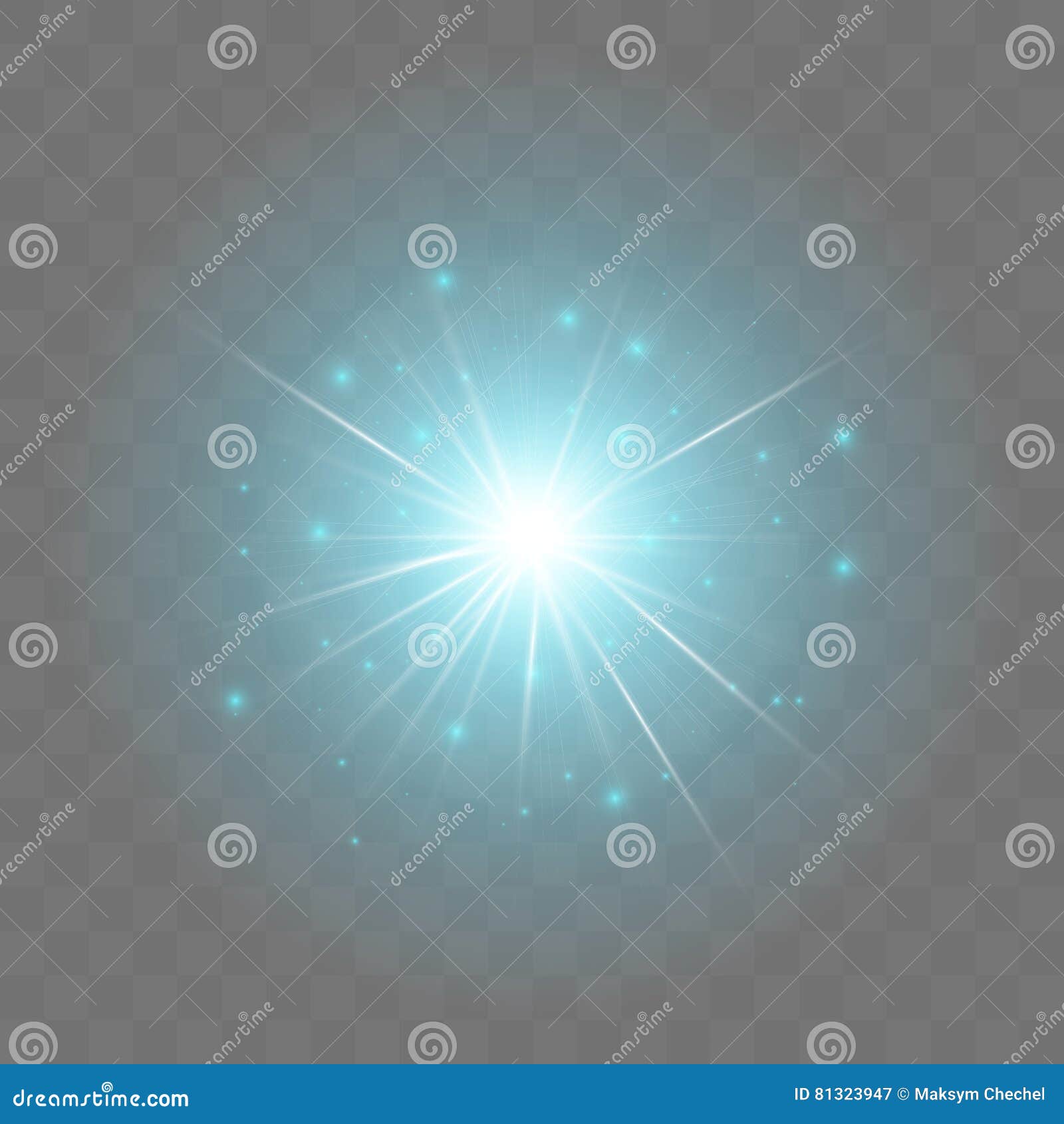 Glowing Light Burst Explosion with Transparency Stock Vector ...
