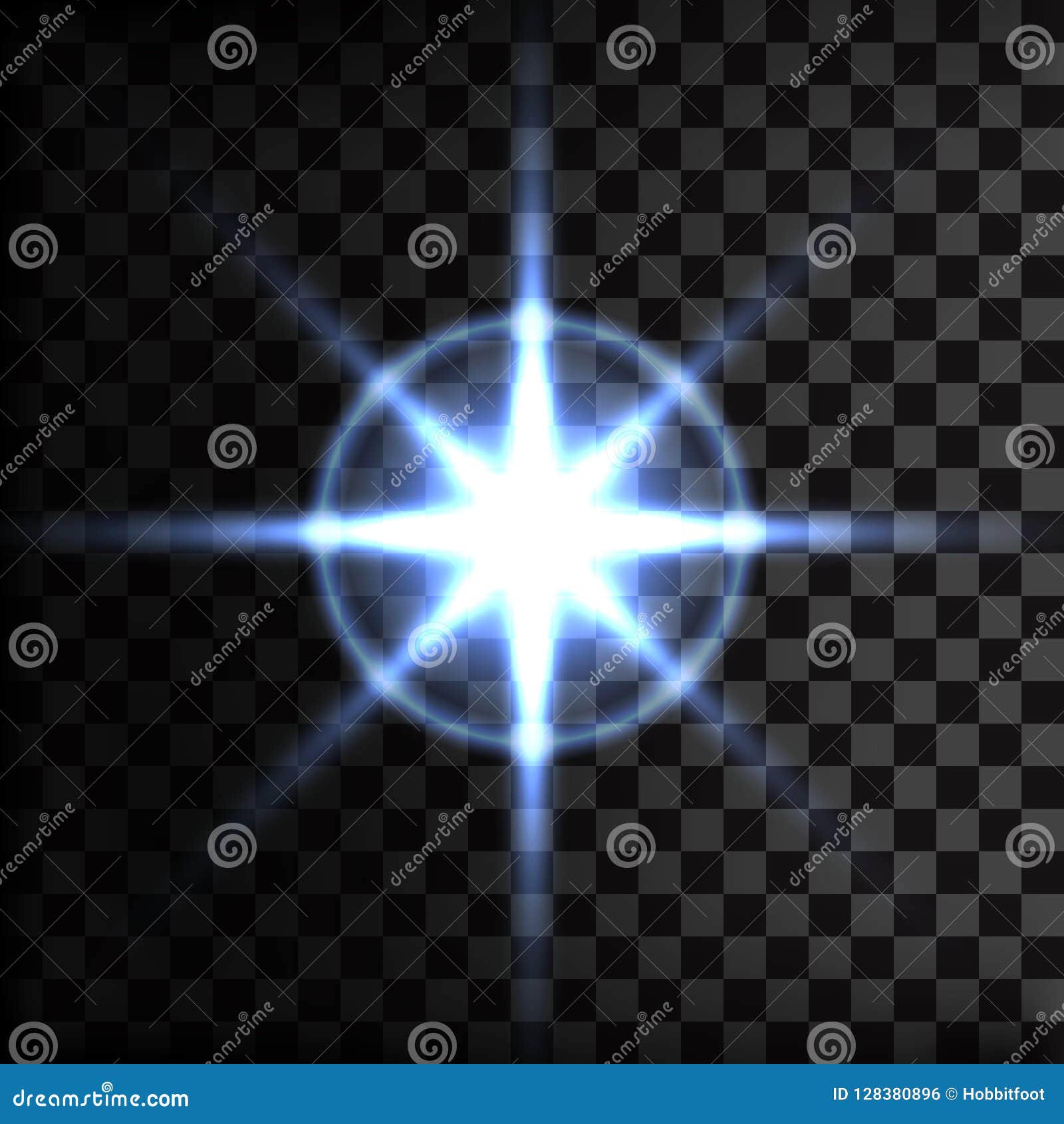 Glowing Light Burst Explosion with Transparent. Vector Illustration for ...