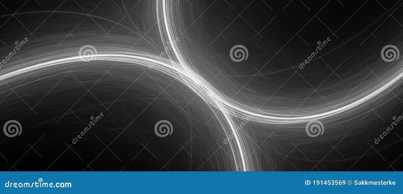 Glowing Light Curves in Space Stock Illustration - Illustration of ...