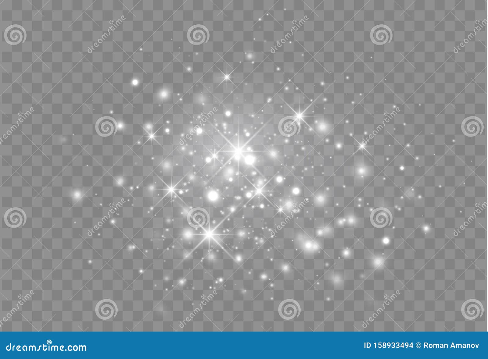 Glowing Light Particles. Vector Magic Decoration Stock Vector ...