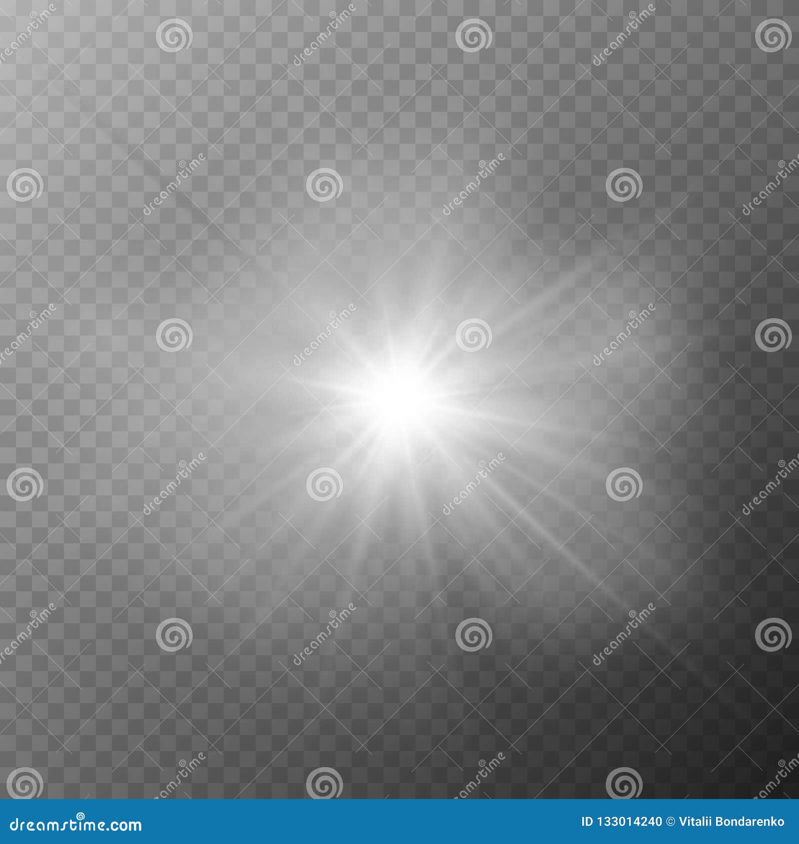 Glowing Light Explodes on a Transparent Background. Stock Vector ...