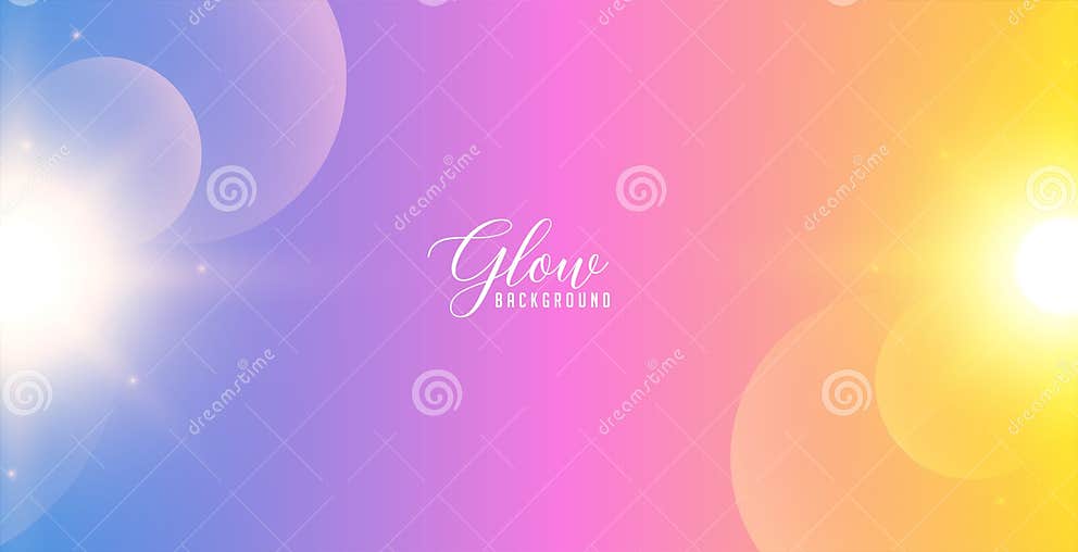Glowing Light Flare Wallpaper with Shiny Effect Stock Vector ...