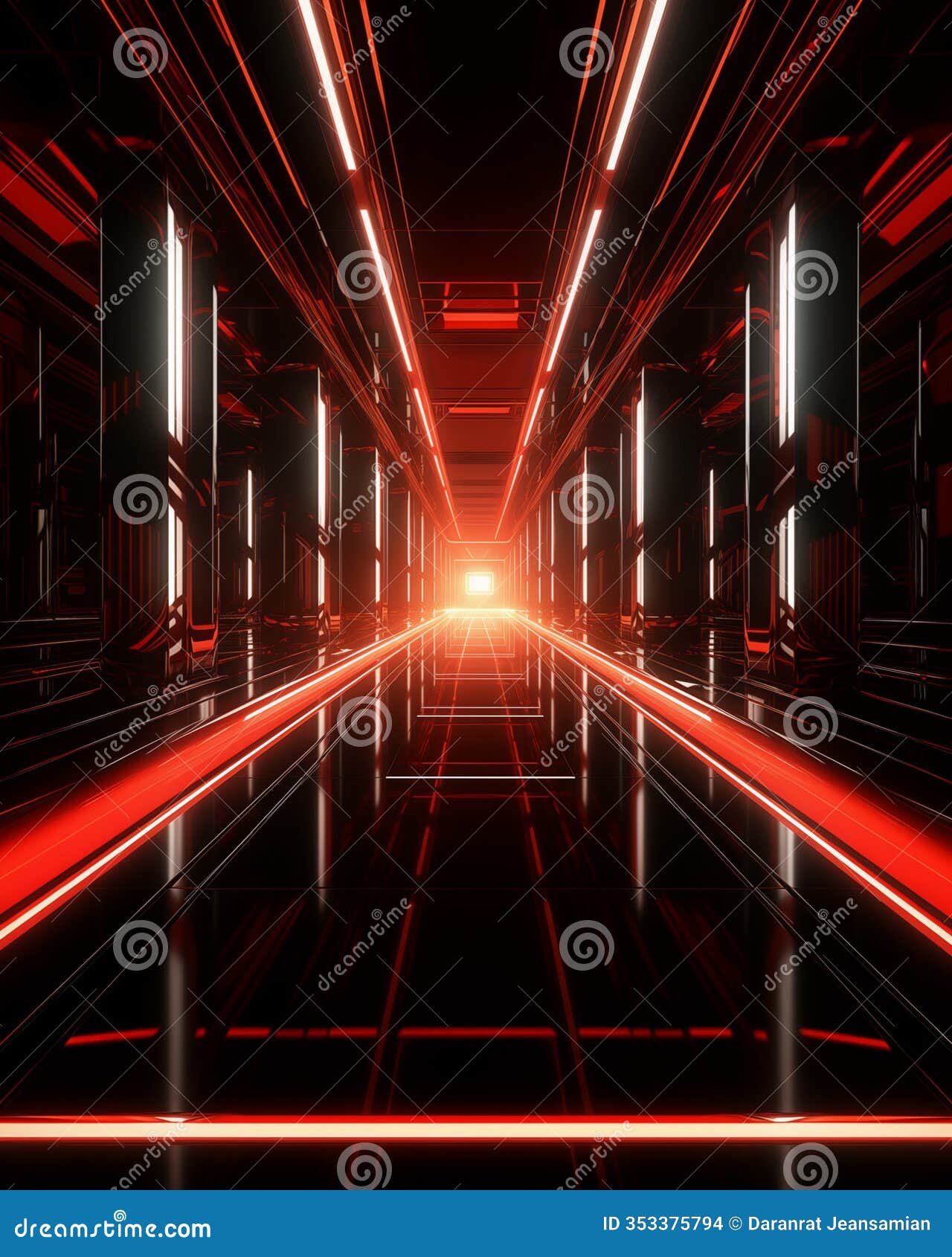 Glowing Light Lines Background in a High Technology Gray Perspective ...