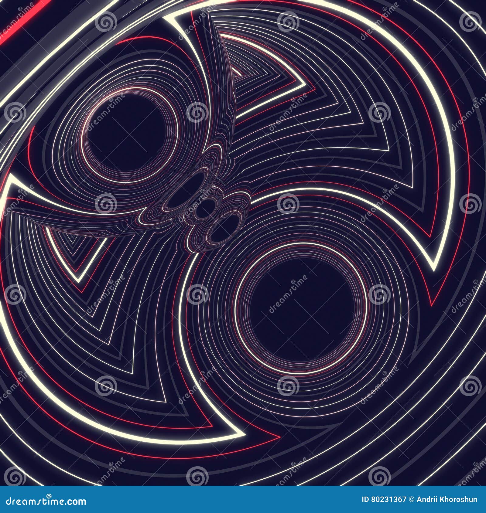 Glowing Light Lines 3d Rendering Stock Image - Image of abstract, long ...