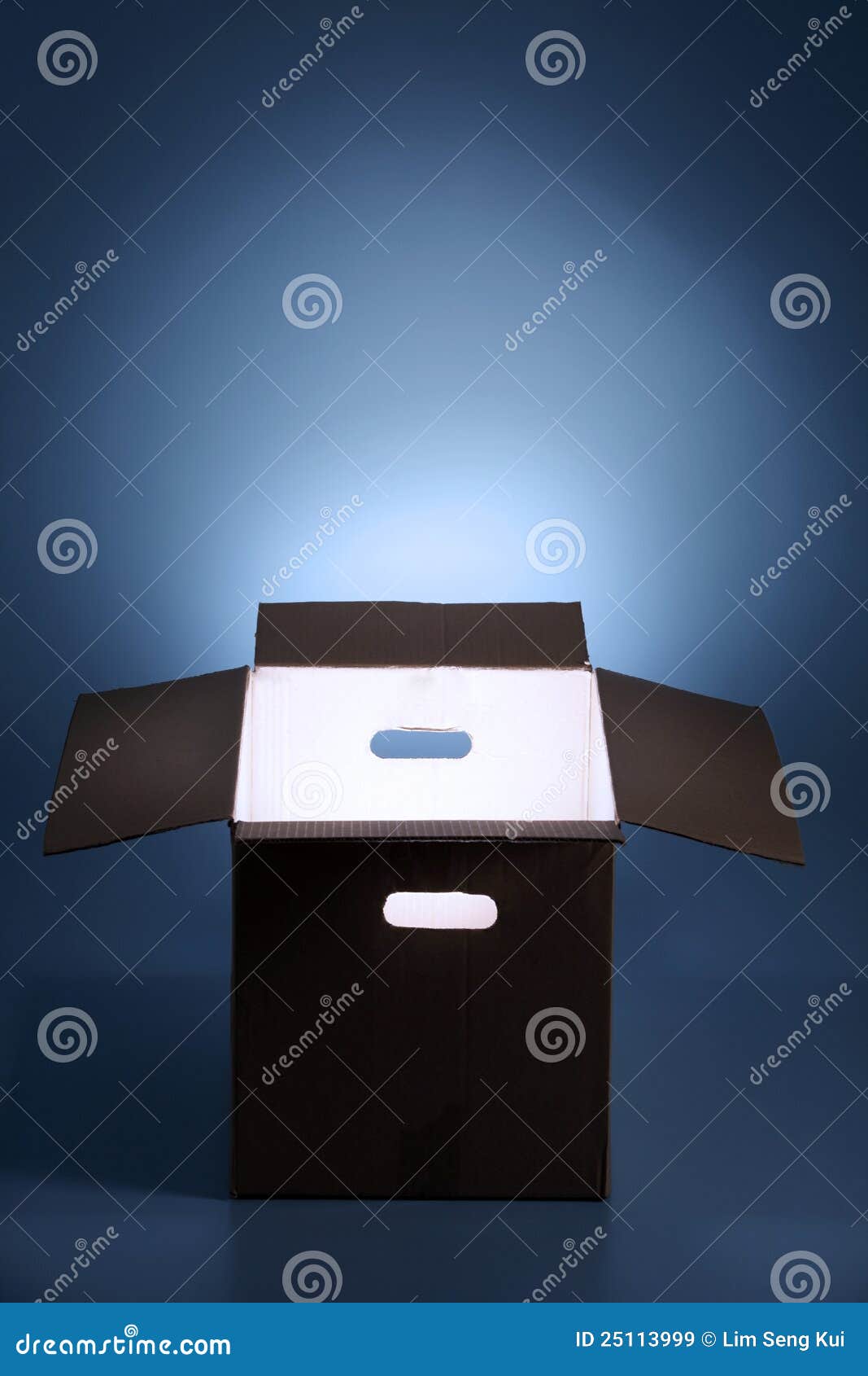 Glowing Light from Open Box Stock Image - Image of surprise, colored ...