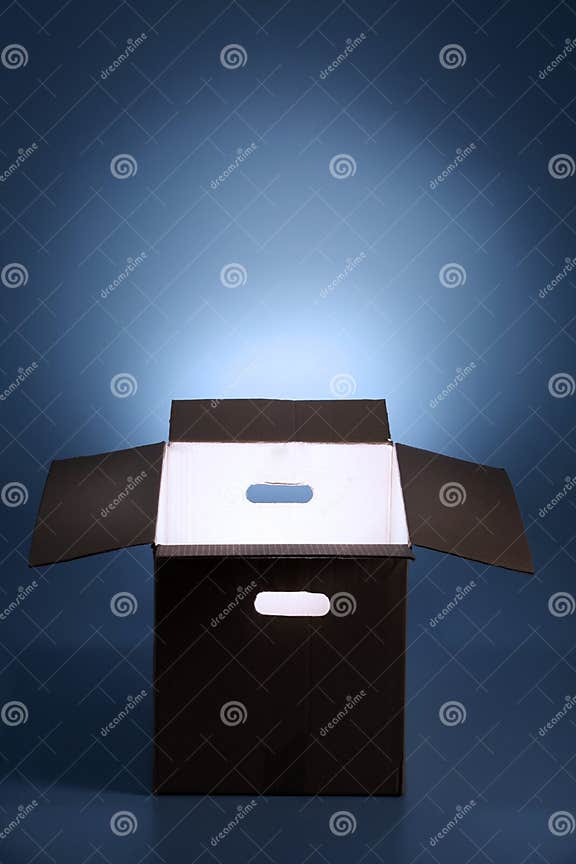 Glowing Light from Open Box Stock Image - Image of surprise, colored ...