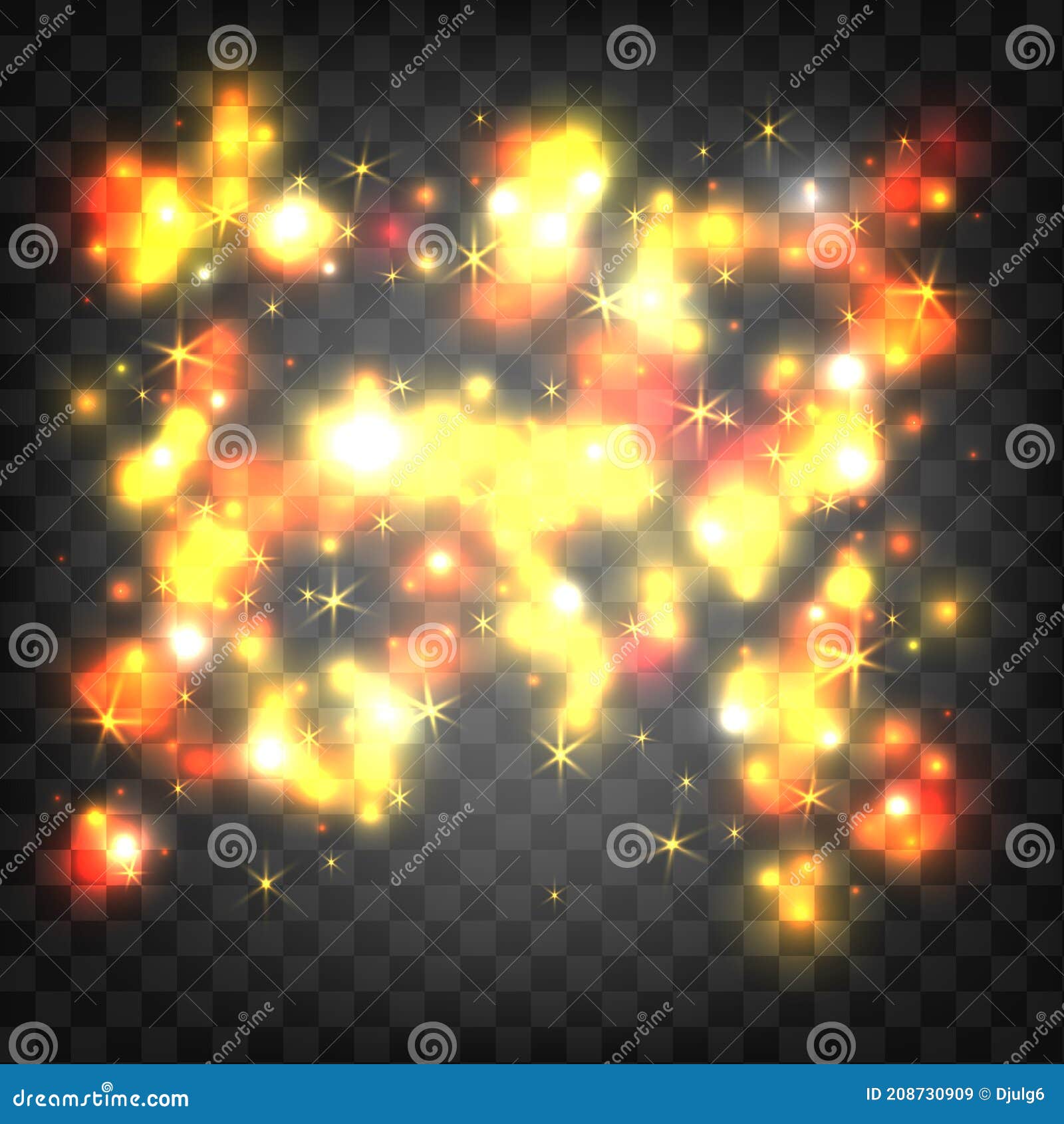 Glowing Light Particles. Double Exposure Space. Glowing Light. Shiny ...