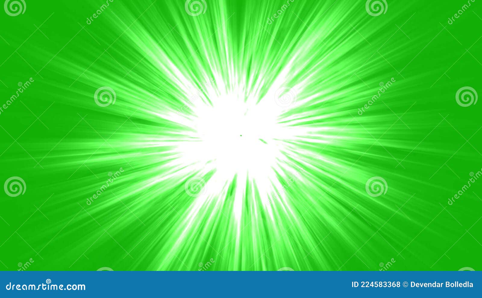 Glowing Light Rays Motion Graphics with Green Screen Background Stock ...