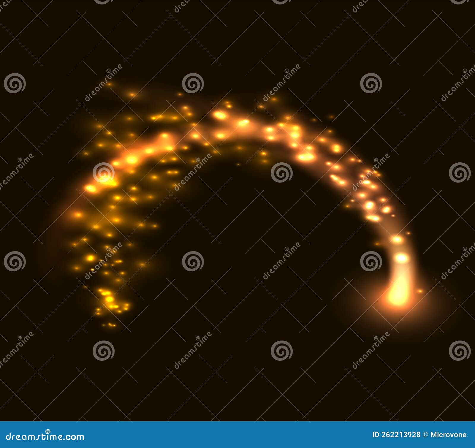 Glowing Light Sparks. Magic Dust Stock Vector - Illustration of glow ...