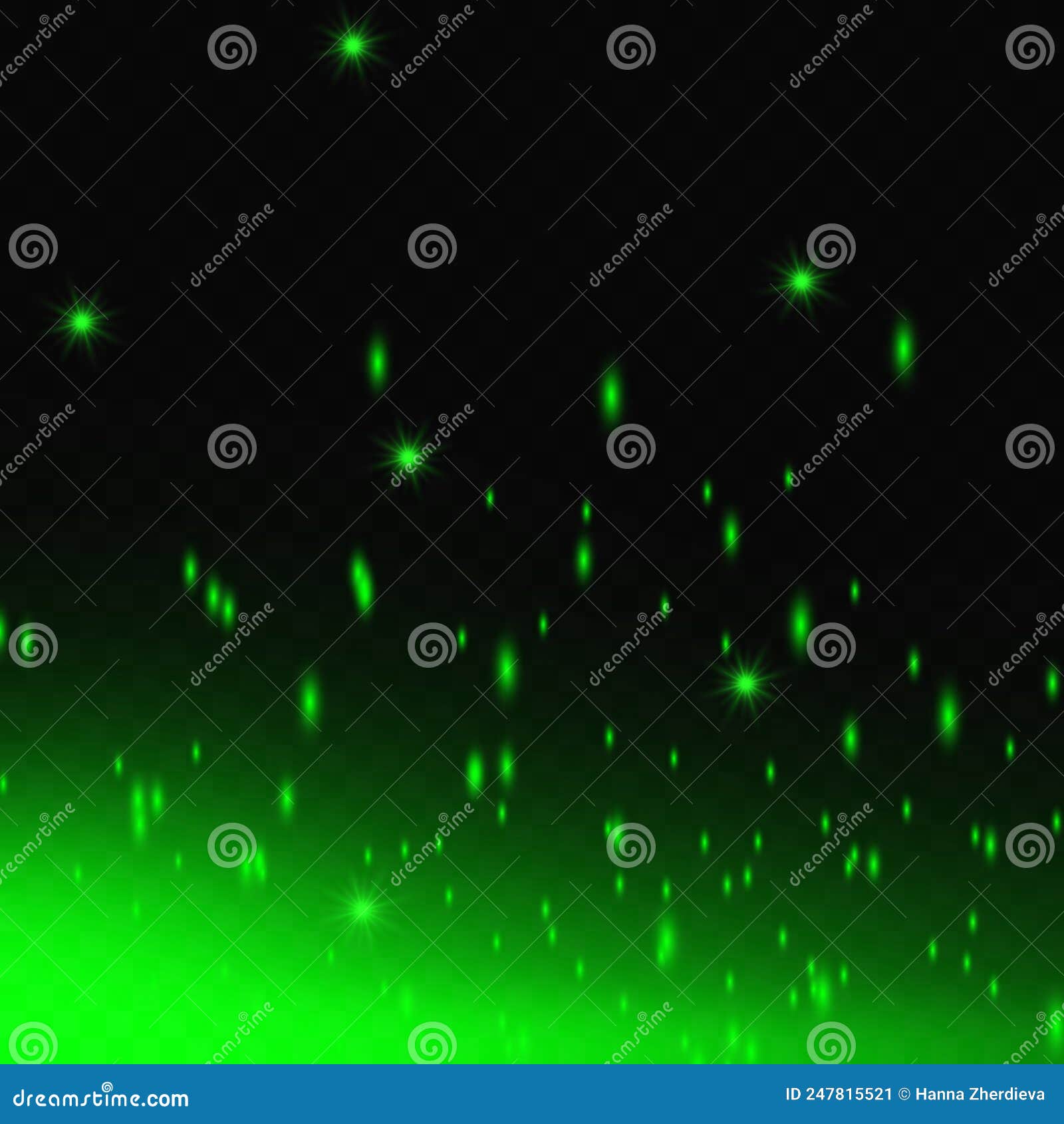 Glowing Light on a Transparent Background. Glowing Particles, Magic ...