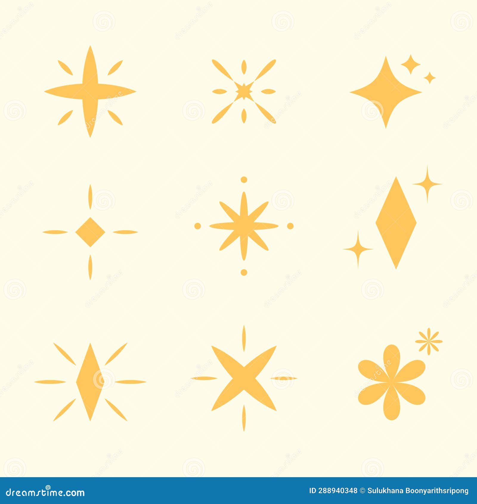 Glowing Light Yellow Sparkle Abstract for Element, Illustration Stock ...