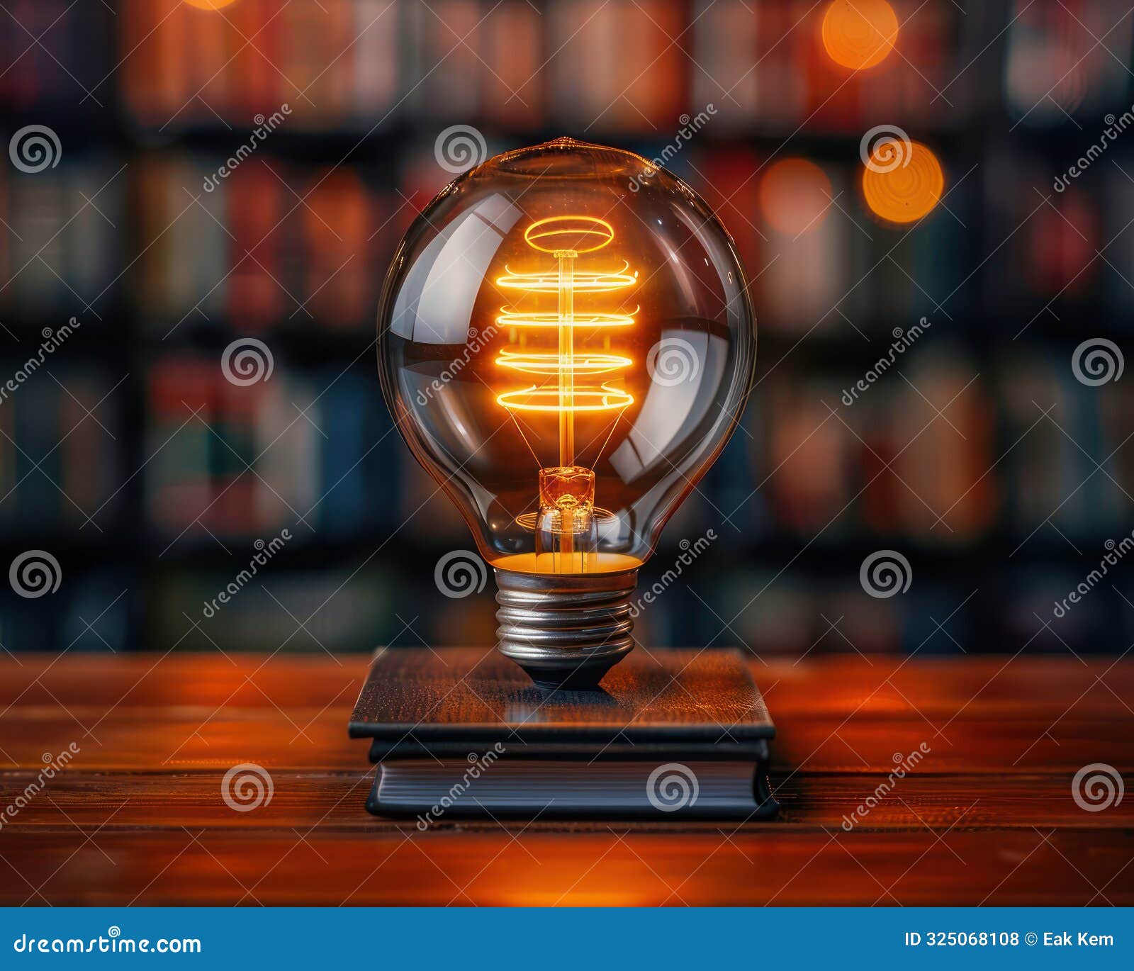 Illuminating the Path To Knowledge a Glowing Lightbulb Symbol of ...