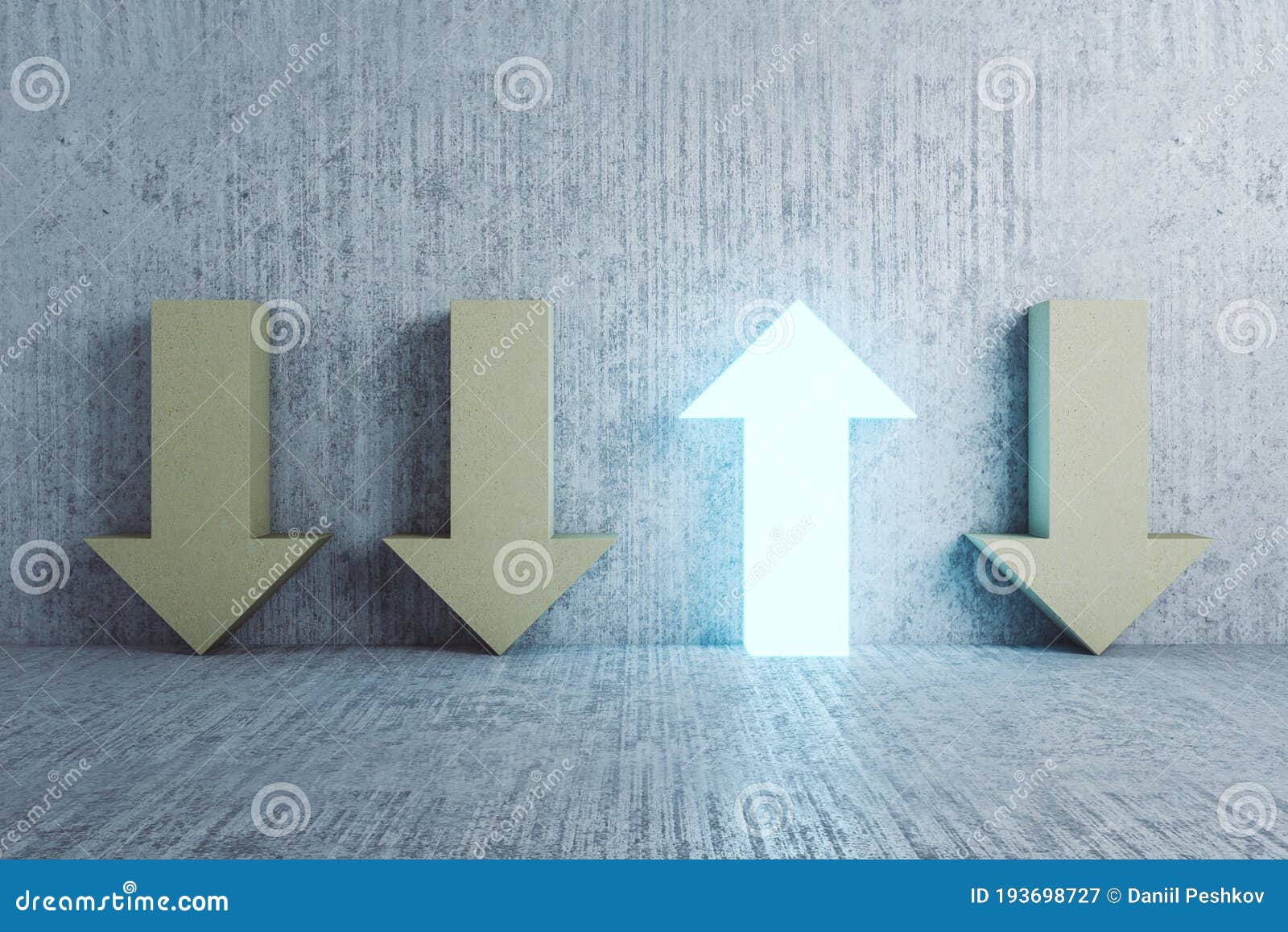 Three Down Arrows Chalk White Icon On Black Background. Vertical ...