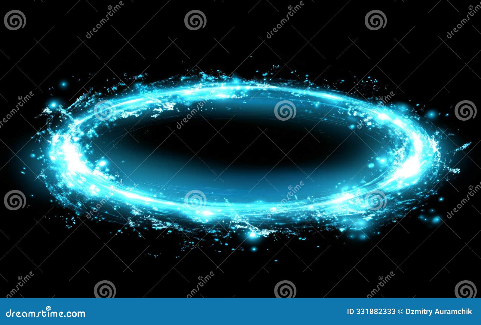 With Glowing Lights and Digital Elements, this is an Abstract Blue ...