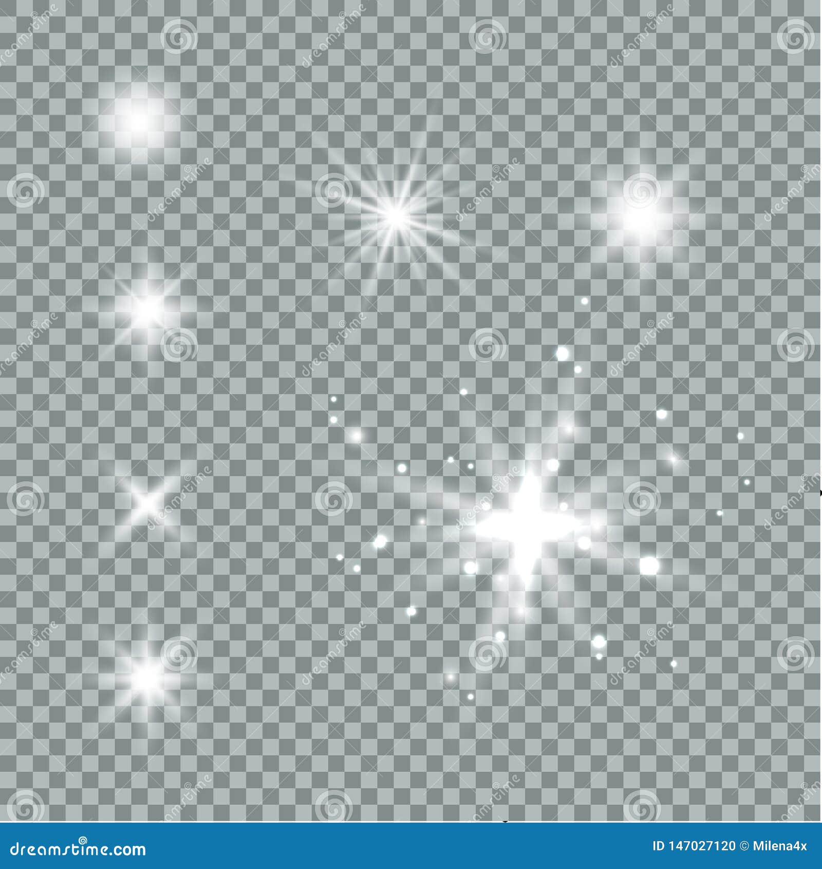 Glowing Lights Effect, Flare, Explosion and Stars. Special Effect ...