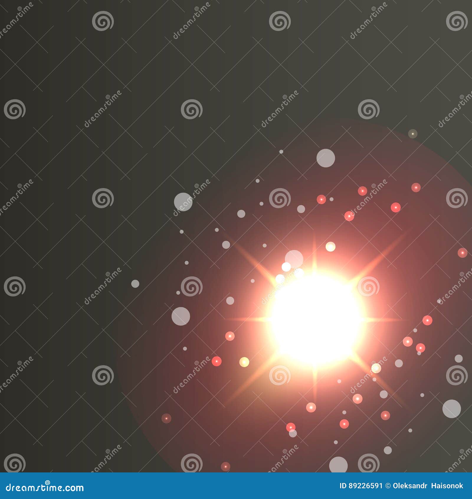 Glowing Lights Effects on Dark Background. Glow Light Effect Stock ...