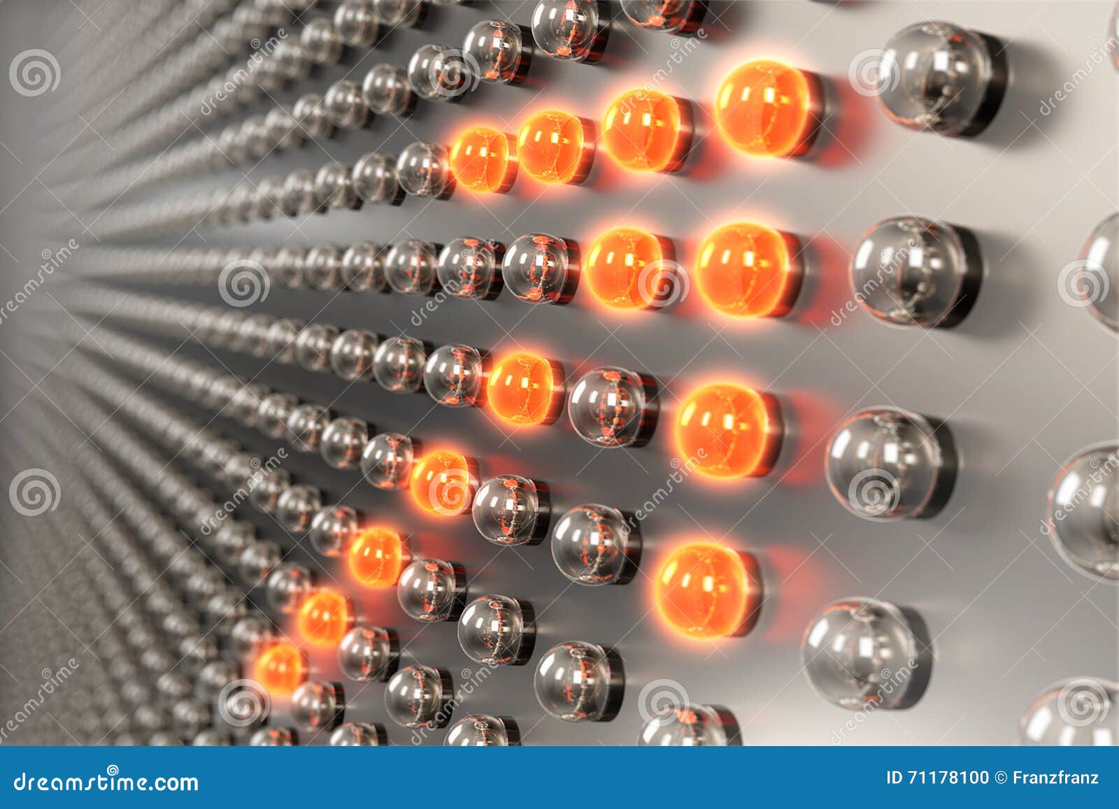 Glowing Lights Makes Arrow Shape Stock Photo - Image of design ...
