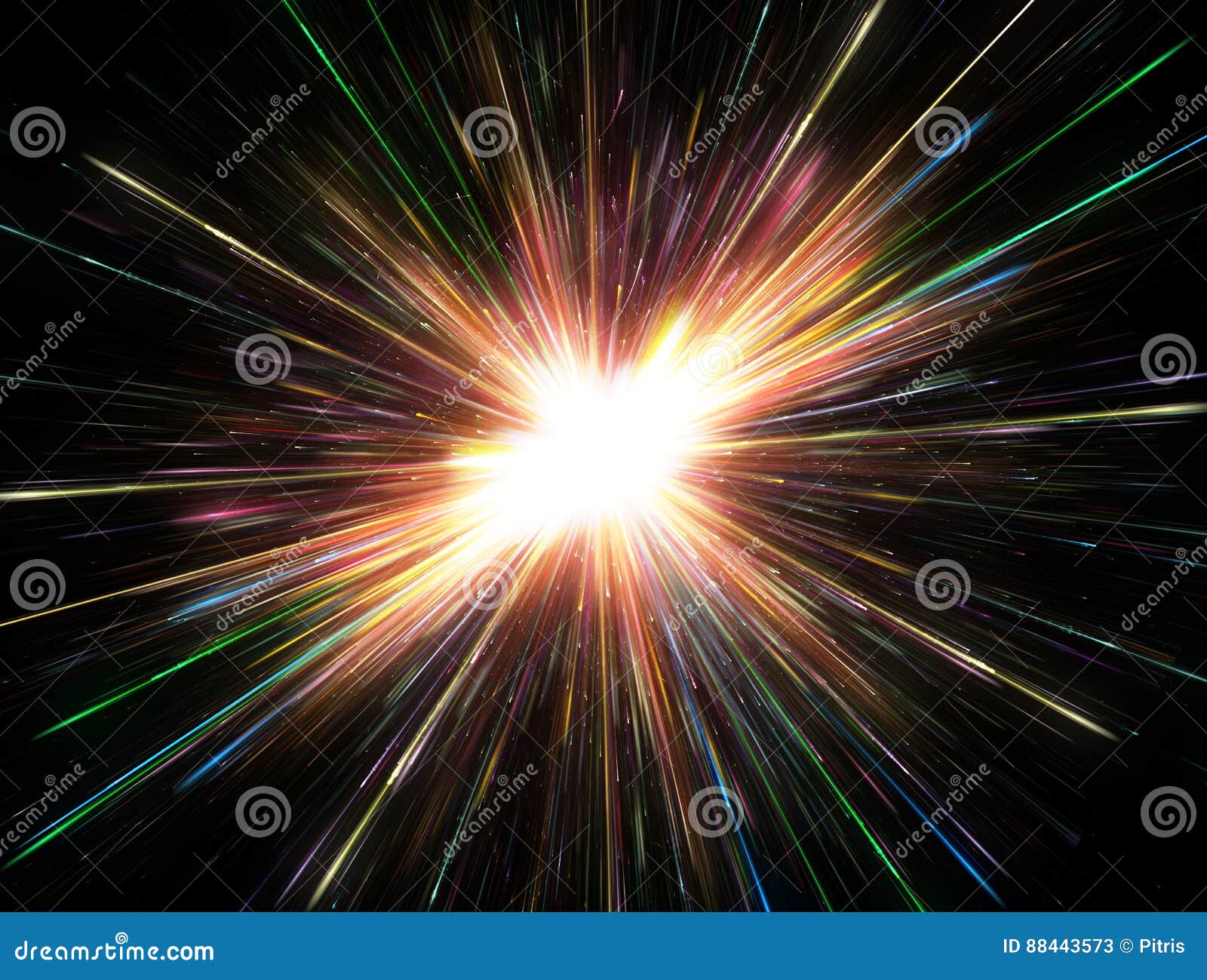 Glowing Lights, Particle Explosion Stock Illustration - Illustration of ...