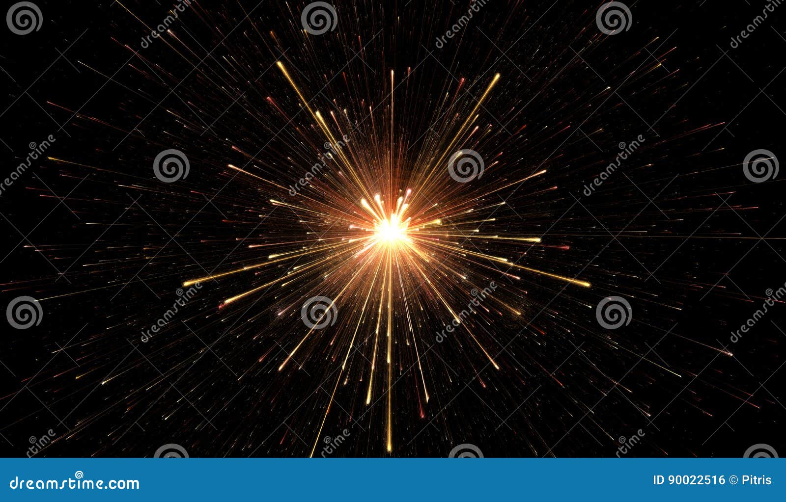 Glowing Lights, Particle Explosion Stock Illustration - Illustration of ...