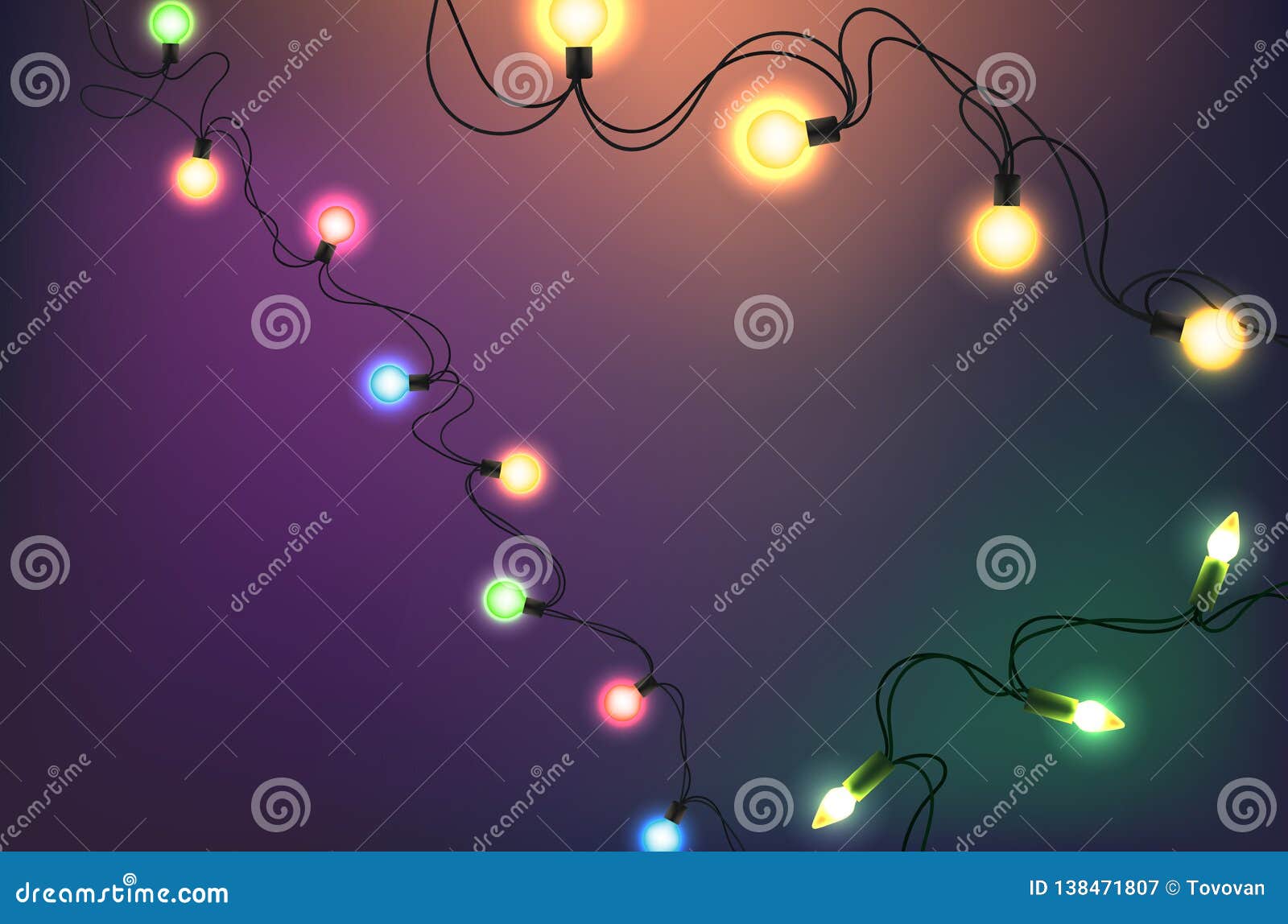 Glowing Lights Vector Clipart Stock Vector - Illustration of color ...