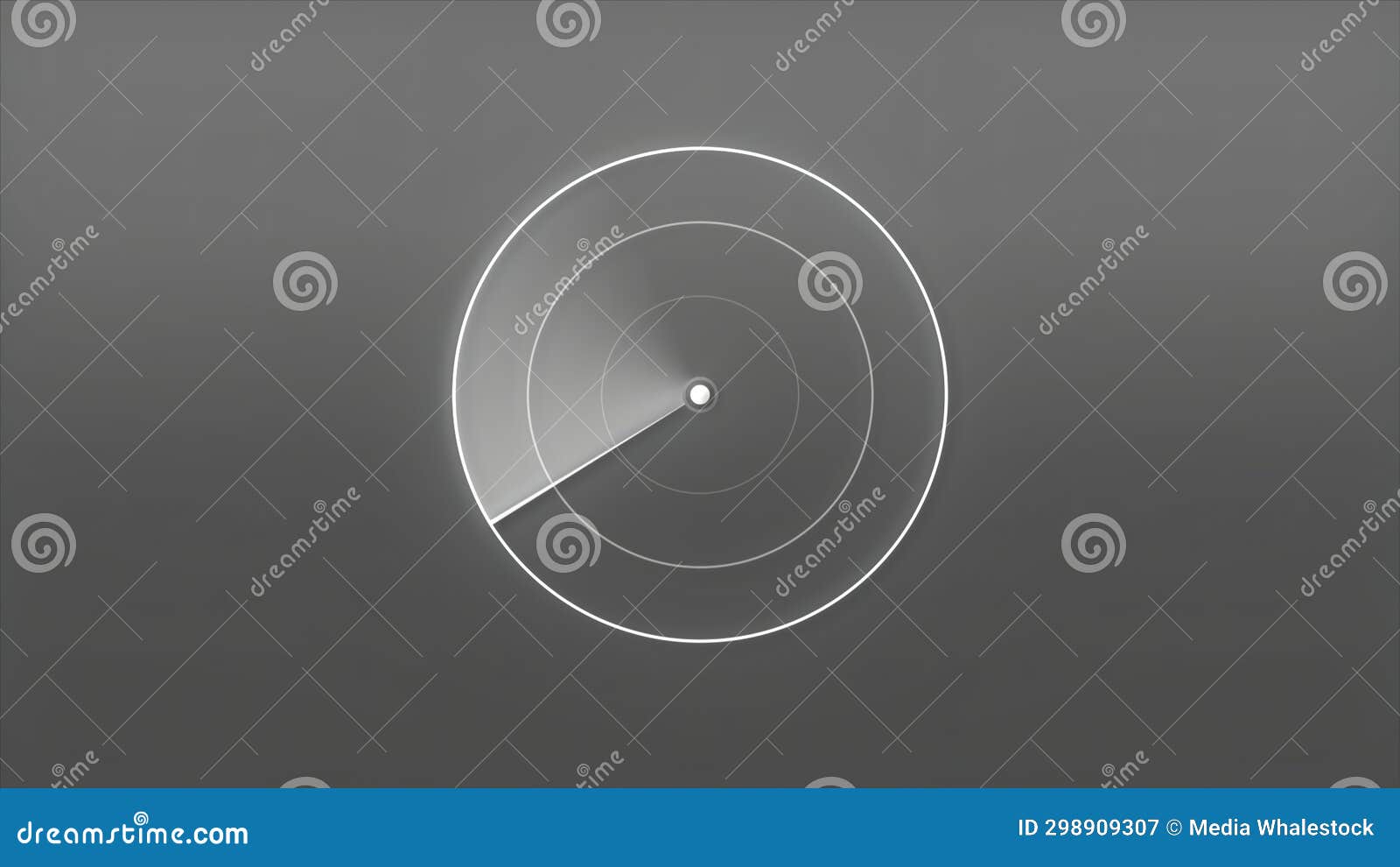 Glowing Line on Navigation Radar. Motion. Simple Circle with Radar ...