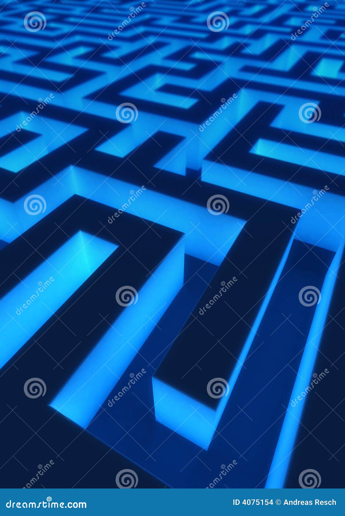 Glowing Maze stock illustration. Illustration of horizontal - 4075154