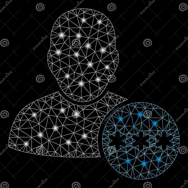 Glowing Mesh 2D User Password with Light Spots Stock Vector ...
