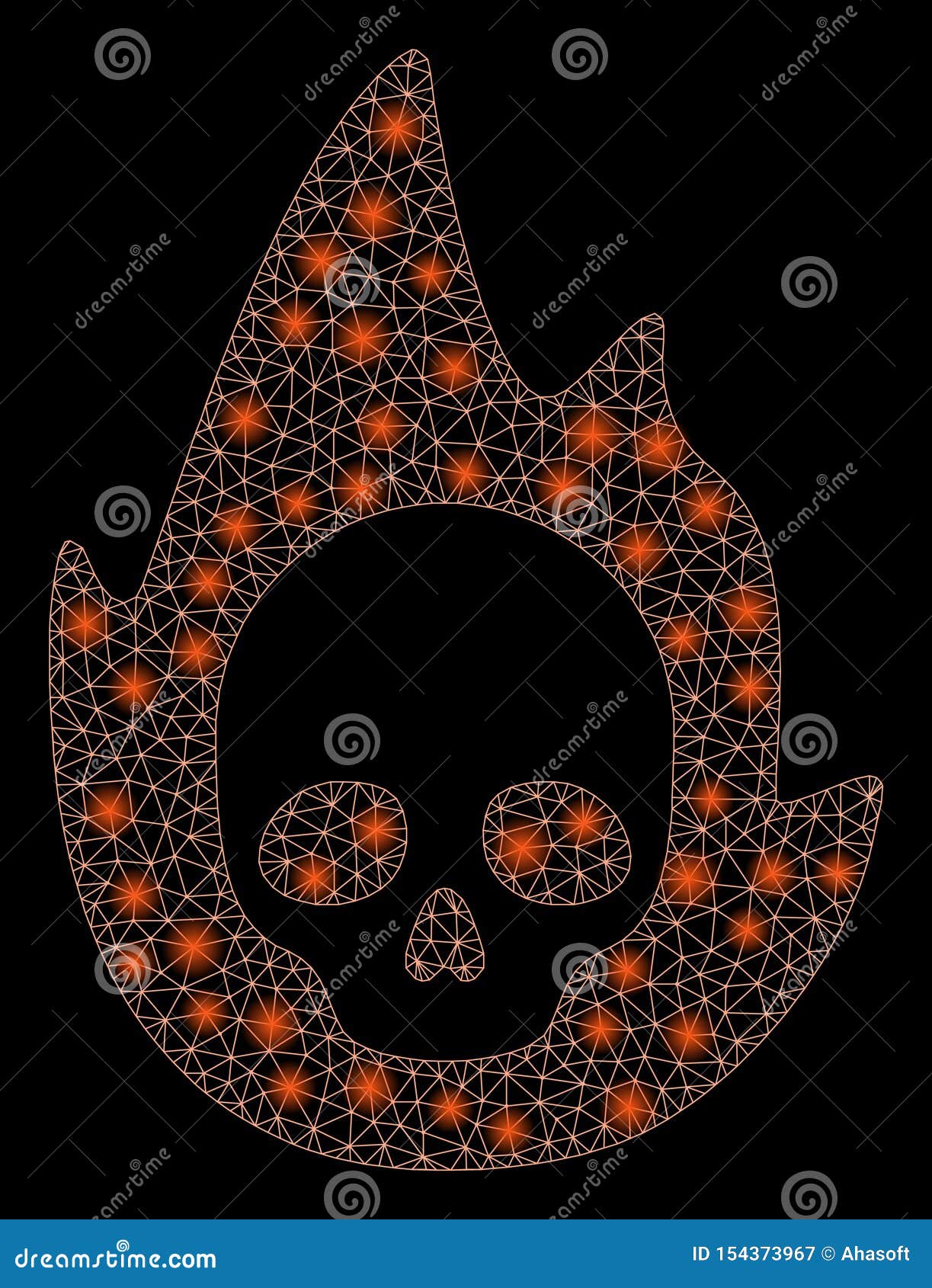 Glowing Mesh Network Mortal Flame with Light Spots Stock Vector ... Glowing Mesh Network Mortal Flame with Light Spots Stock Vector ...
