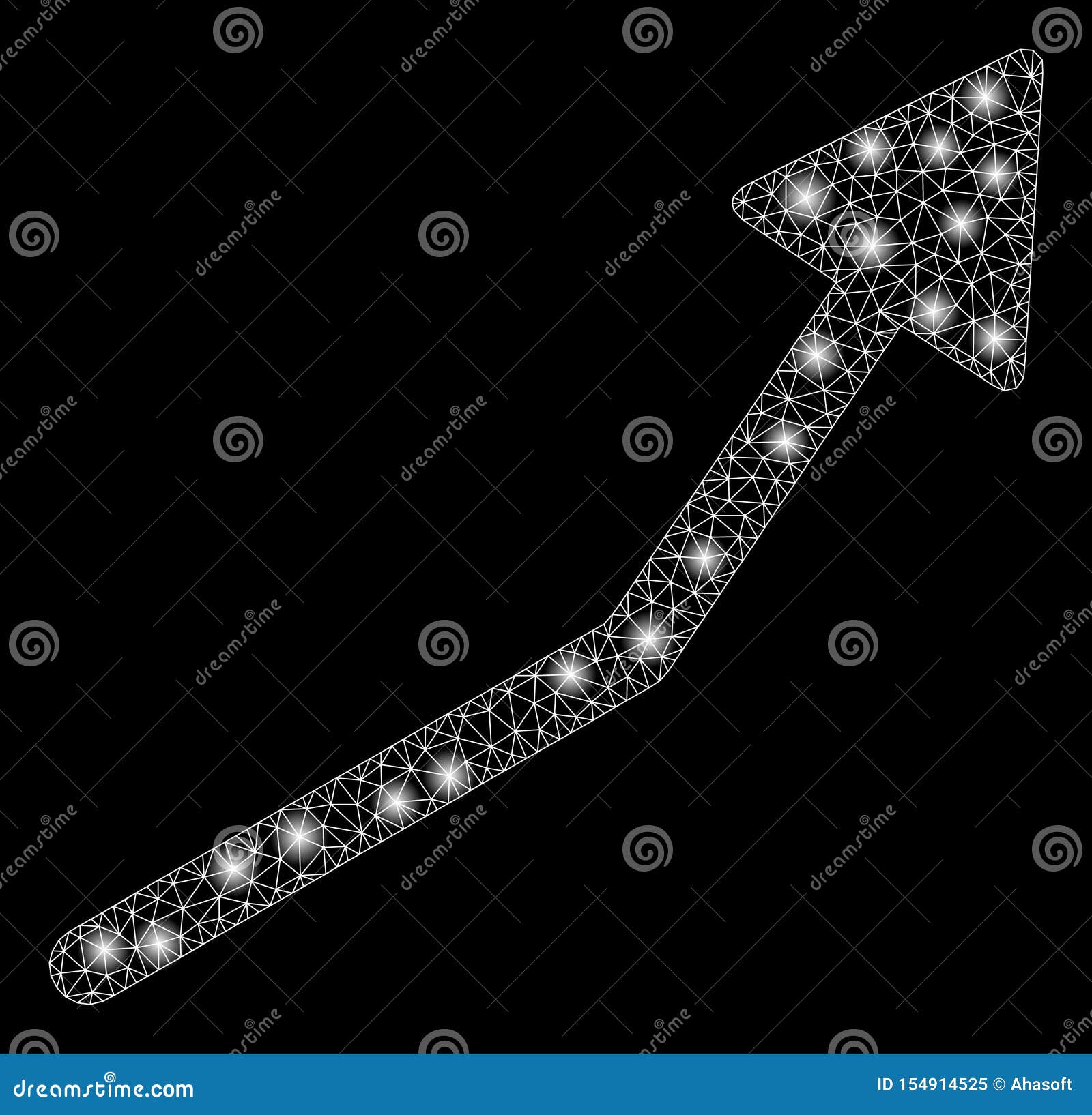 Glowing Mesh Network Positive Trend Arrow with Flare Spots Stock Vector ... Glowing Mesh Network Positive Trend Arrow with Flare Spots Stock Vector ...