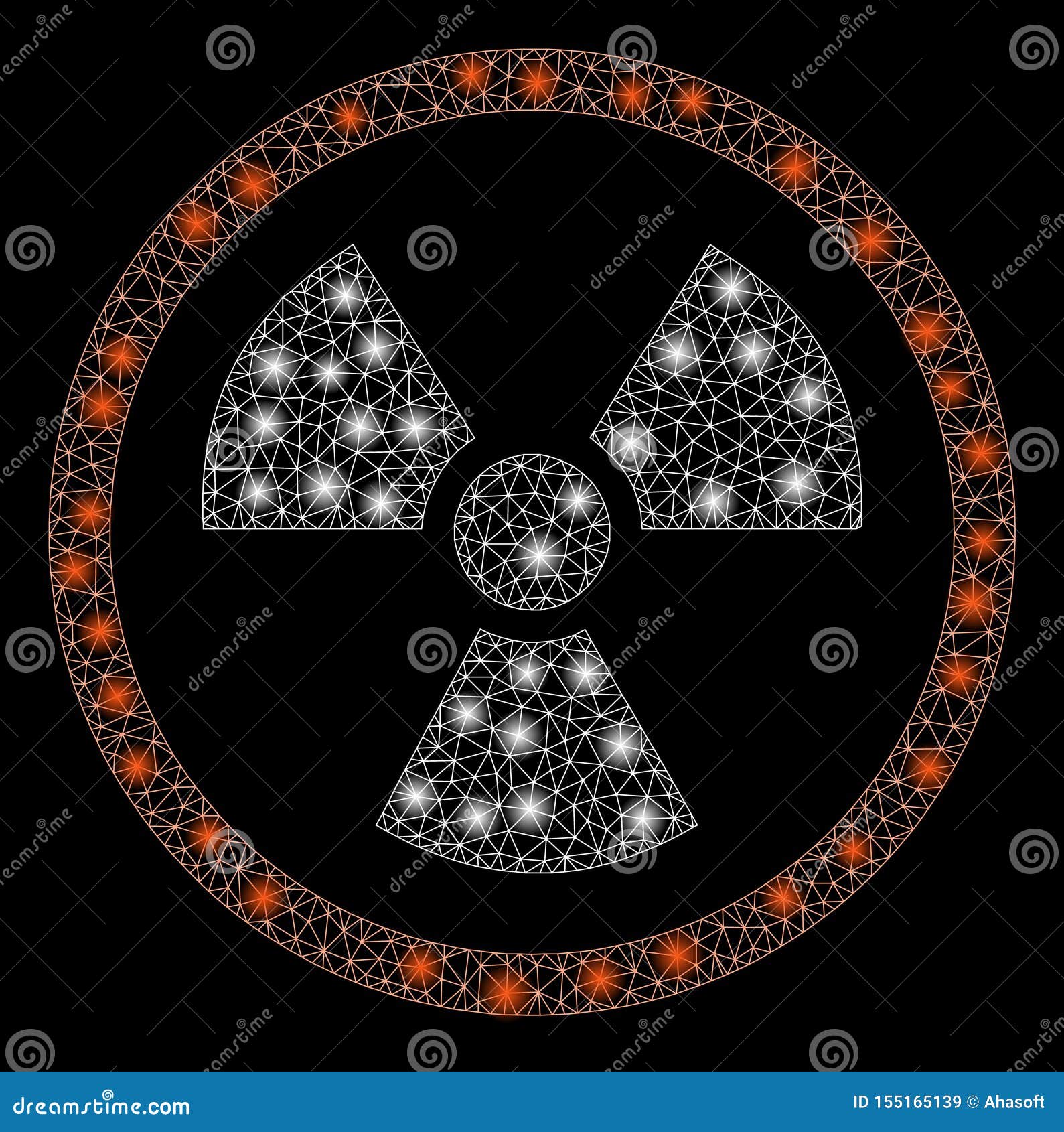 Glowing Mesh Network Radiation Danger with Flare Spots Stock Vector ... Glowing Mesh Network Radiation Danger with Flare Spots Stock Vector ...