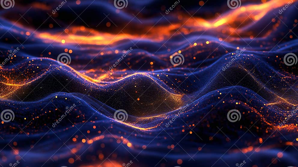 Glowing Mesh of Overlapping Neural Networks and Data Streams Stock Photo - Image of digital ...