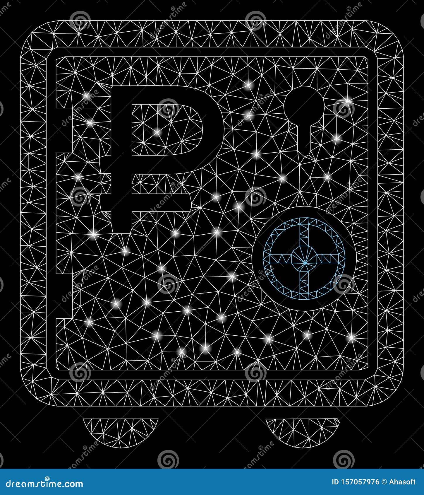 Glowing Mesh Wire Frame Rouble Bank Safe with Flare Spots Stock Vector ... Glowing Mesh Wire Frame Rouble Bank Safe with Flare Spots Stock Vector ...