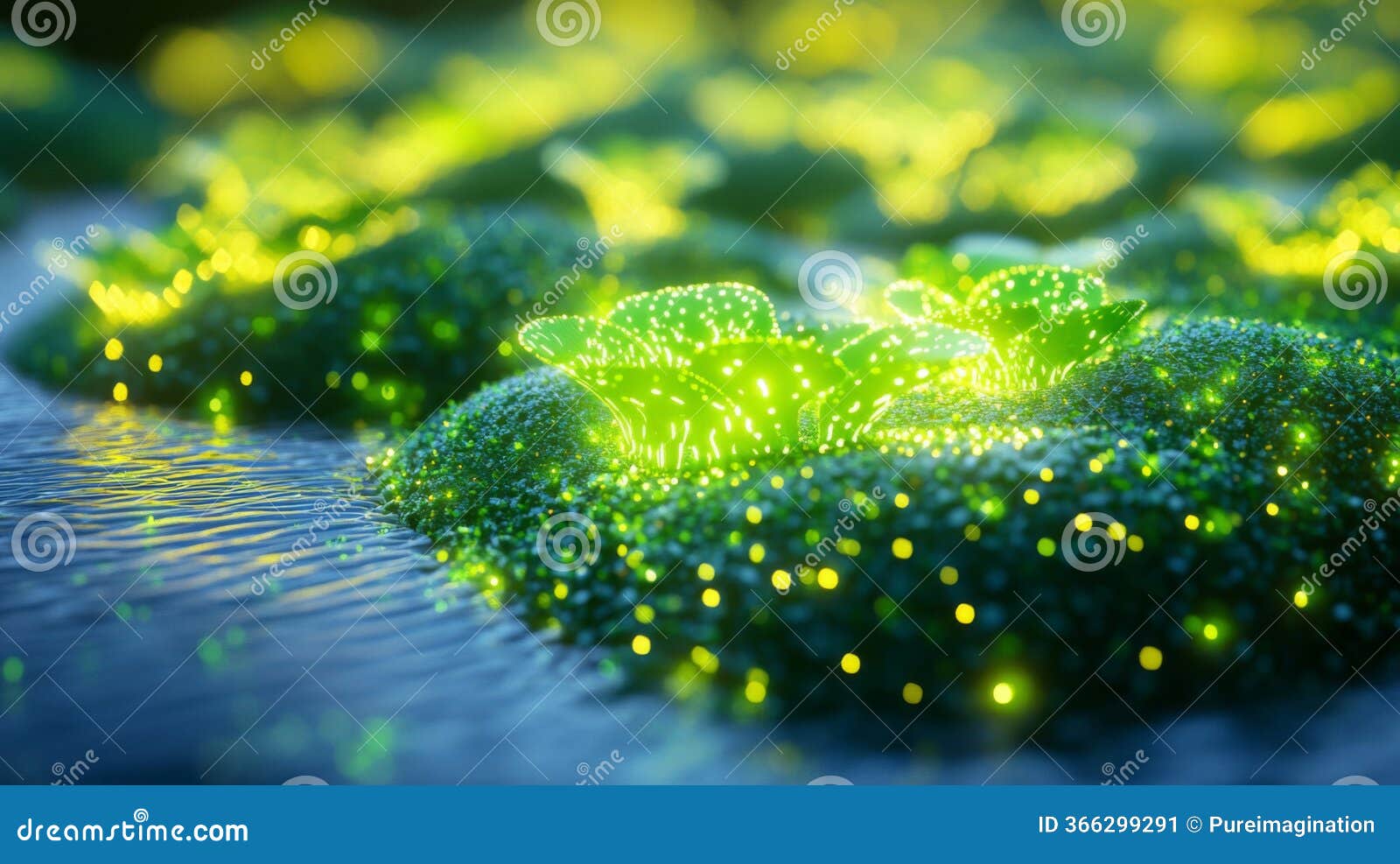 Glowing Microscopic Network Of Cellular Defense A Detailed ...