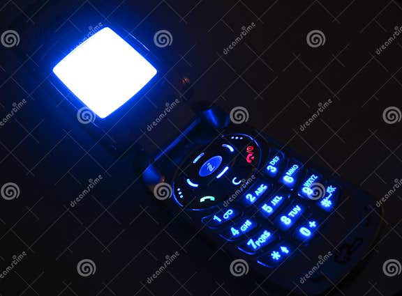 Glowing Mobile Phone stock photo. Image of buttons, conversation - 15472