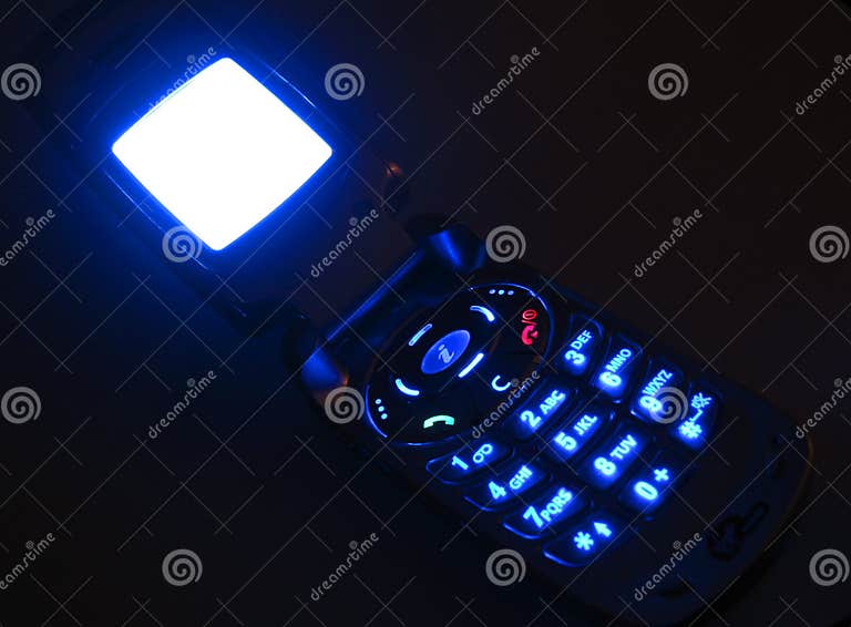 Glowing Mobile Phone stock photo. Image of buttons, conversation - 15472